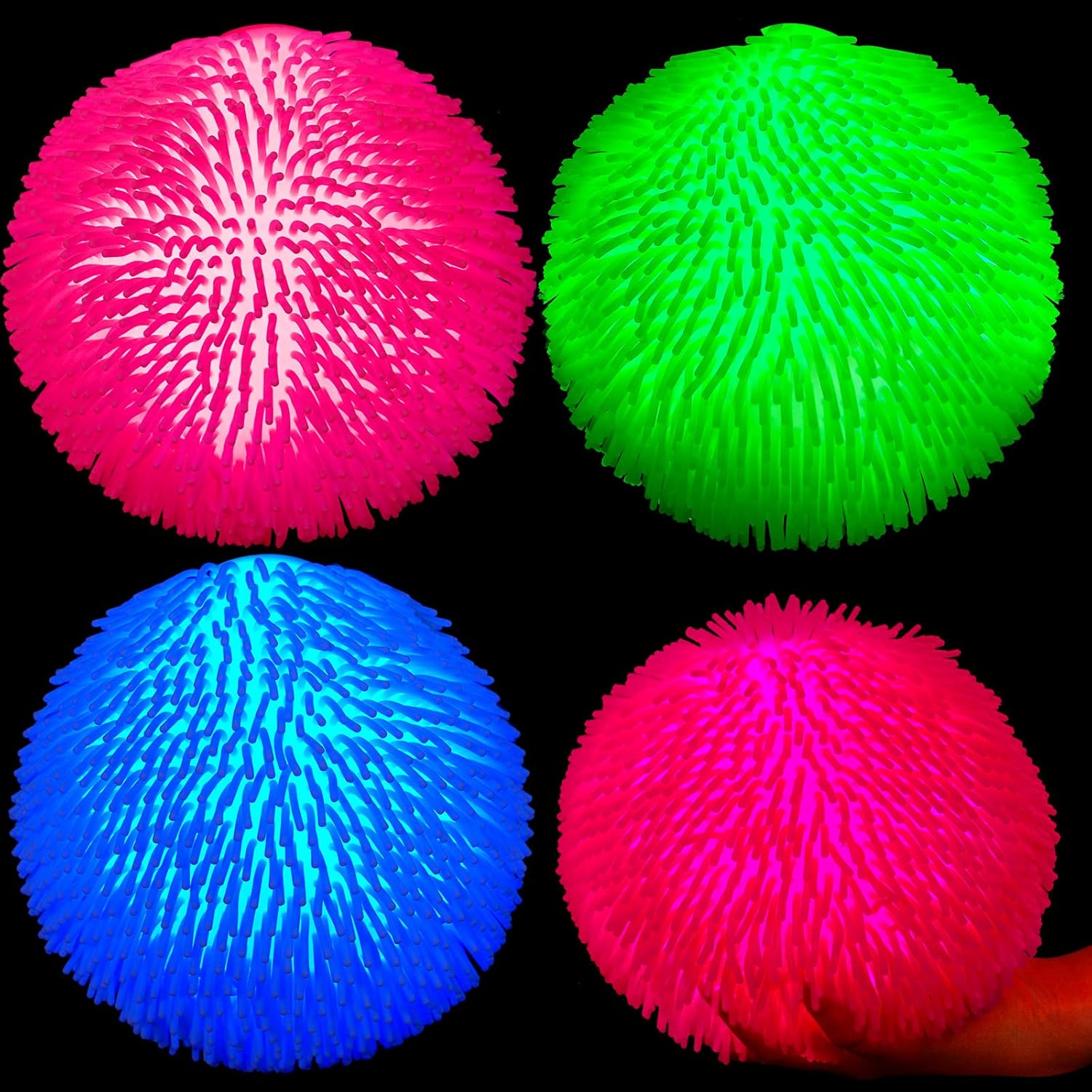 Amazon.com: Lewtemi Puffer Balls Glow in The Dark 9 Inch Large Puffer ...