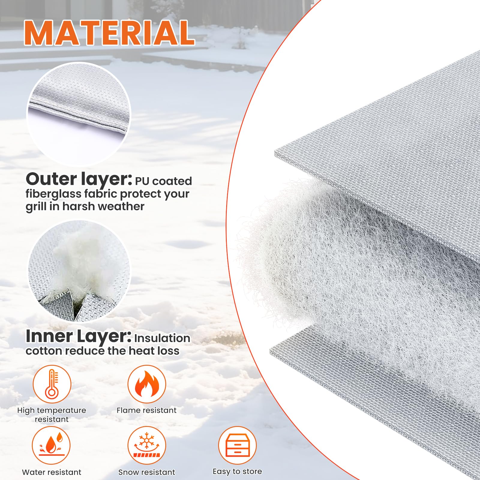 Snapklik.com : Hisencn Grill Insulation Blanket For Pit Boss Charleston ...