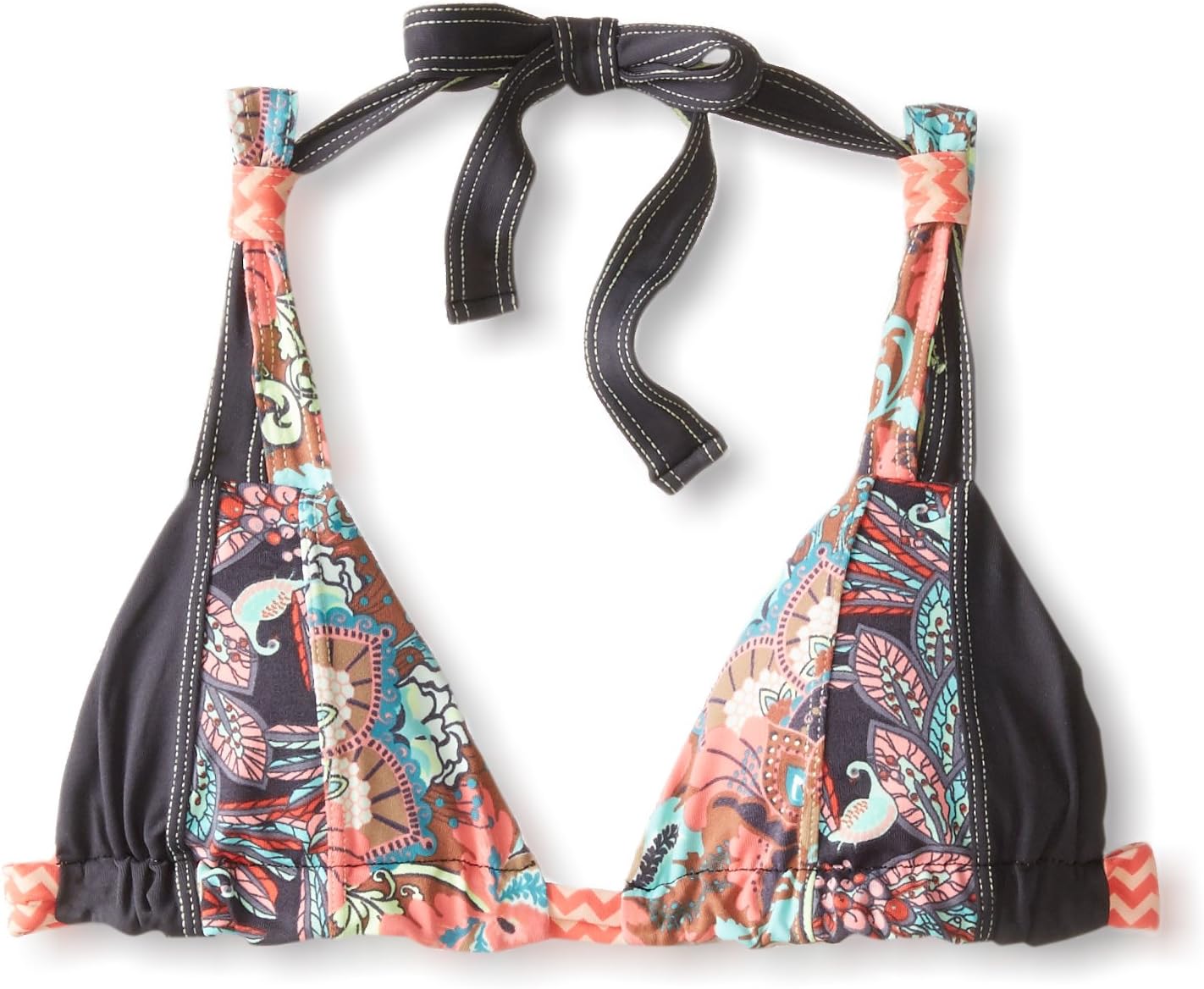 Amazon.com: Maaji Women's Nightly Flight Halter Bikini Top, Multi, X ...