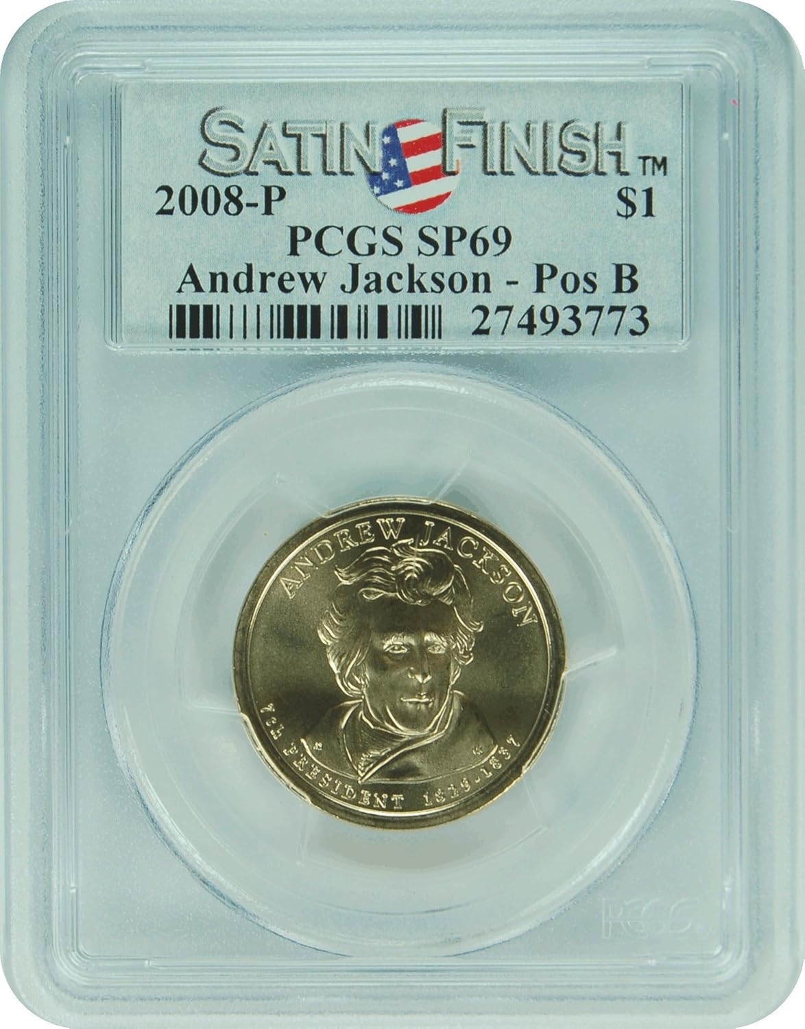 2008 P Andrew Jackson Pos B Dollar PCGS SP69 at Amazon's Collectible ...