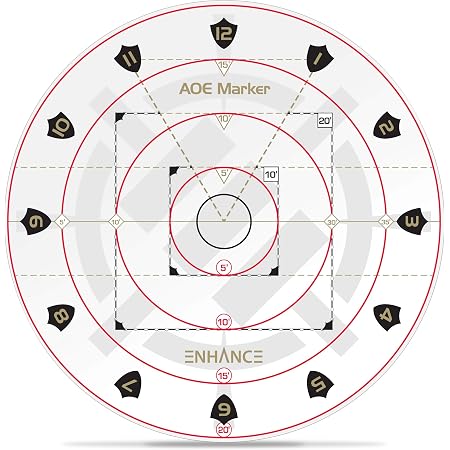 ENHANCE Spell AoE Damage Marker for Tabletop RPG Games - D&D Area of ...