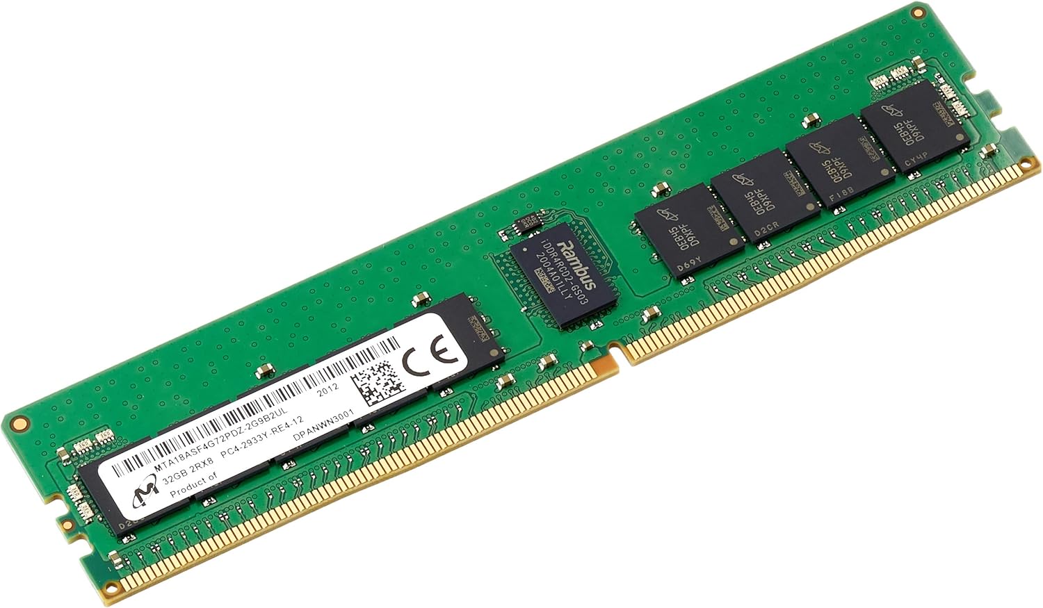 MICRON - RAM ENTERPRISE ddr4 rdimm std 32gb 2rx8 2933 RAM memory at ...