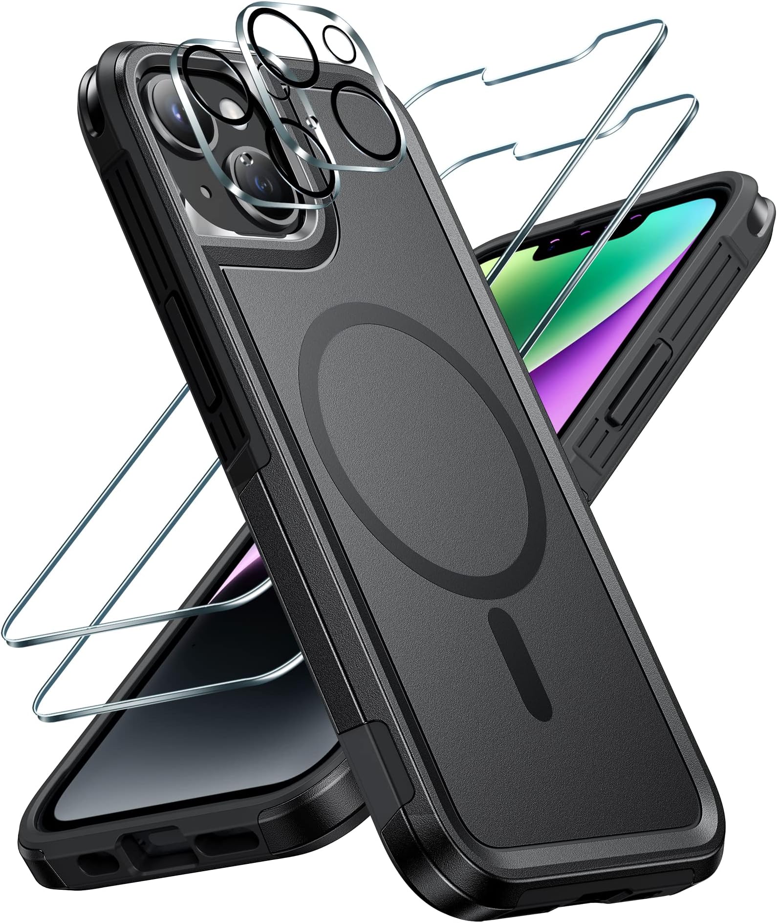 FNTCASE for iPhone 13 Phone Case: iPhone 14 Phone Case Magnetic Dual ...