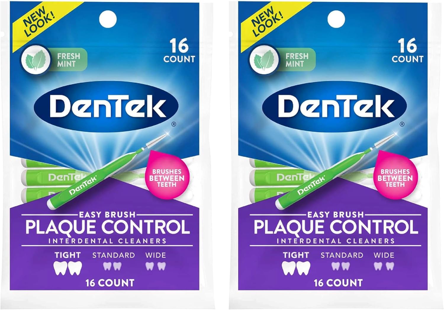 Amazon.com: DenTek Easy Brush Plaque Control Interdental Cleaners ...