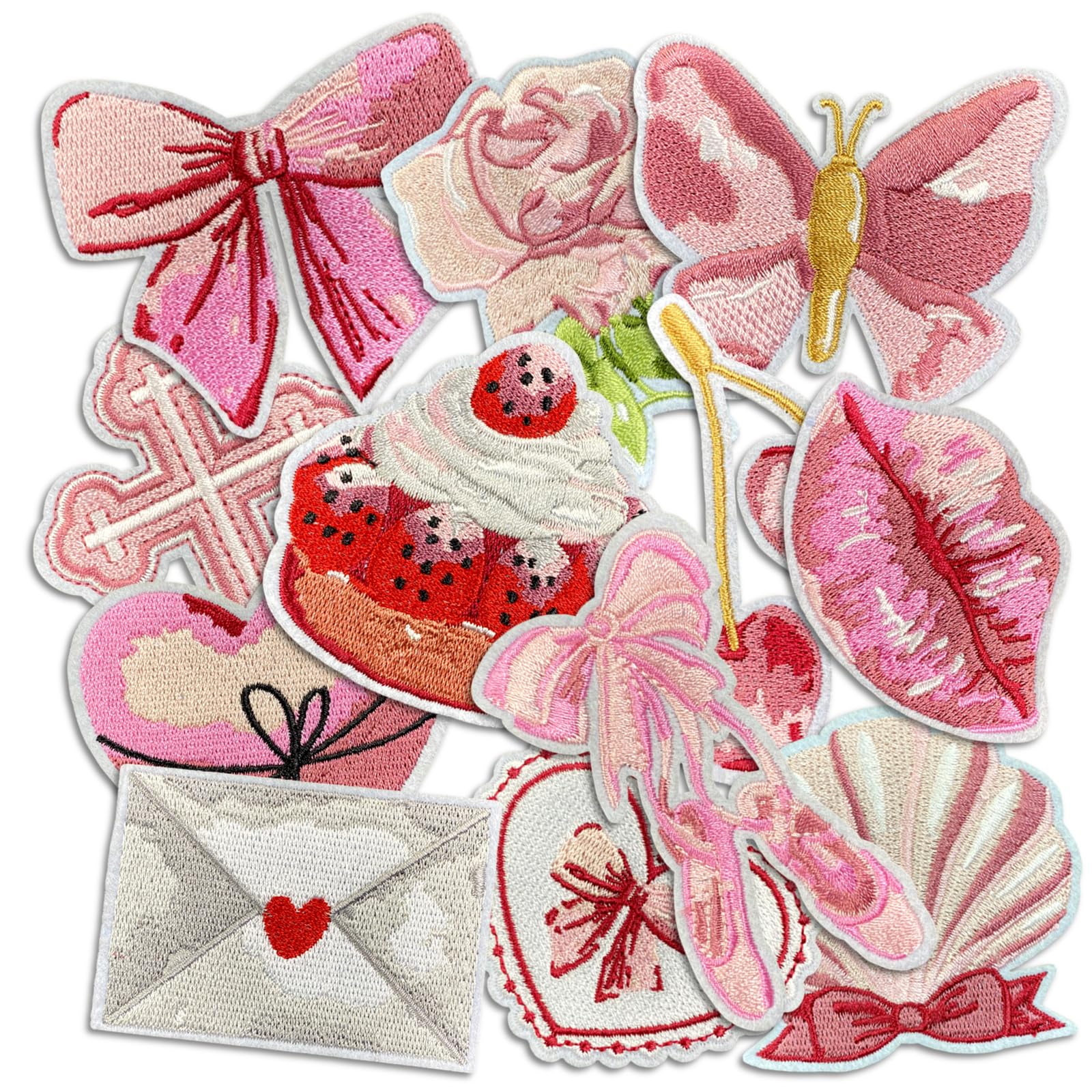 Amazon.com: Boho Girly Iron On Patches, Cute Embroidery Applique Patch ...