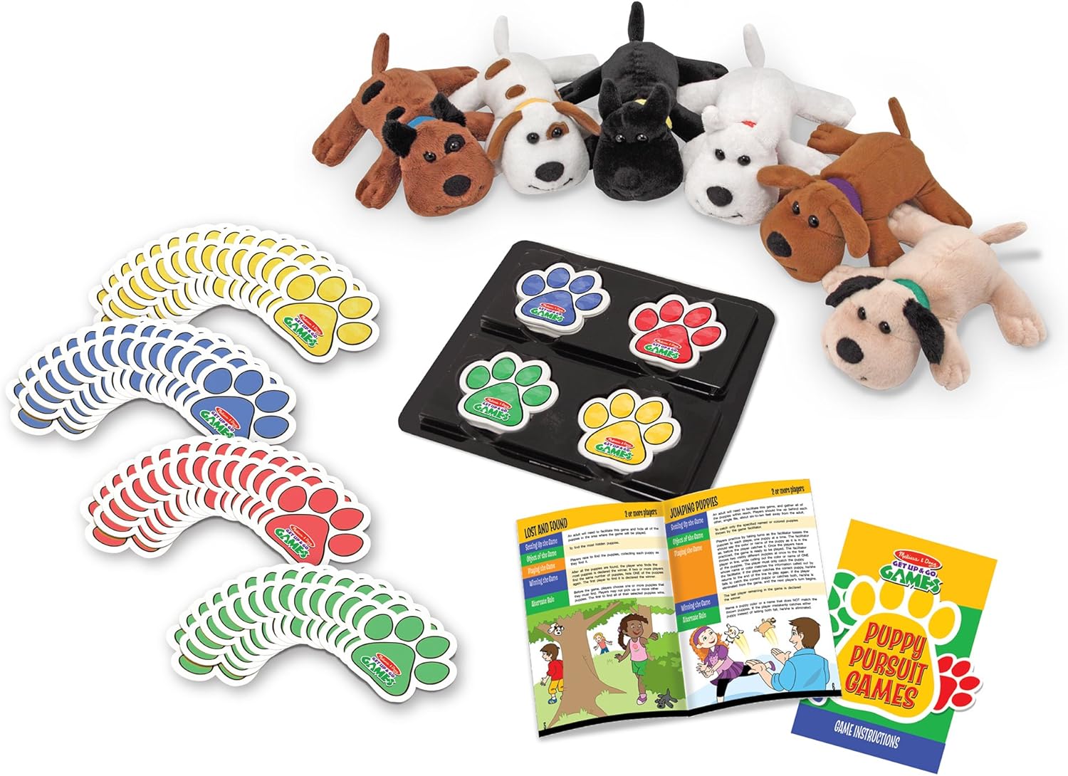 Amazon.com: Melissa & Doug Puppy Pursuit Games(Doggy Detectives Game ...
