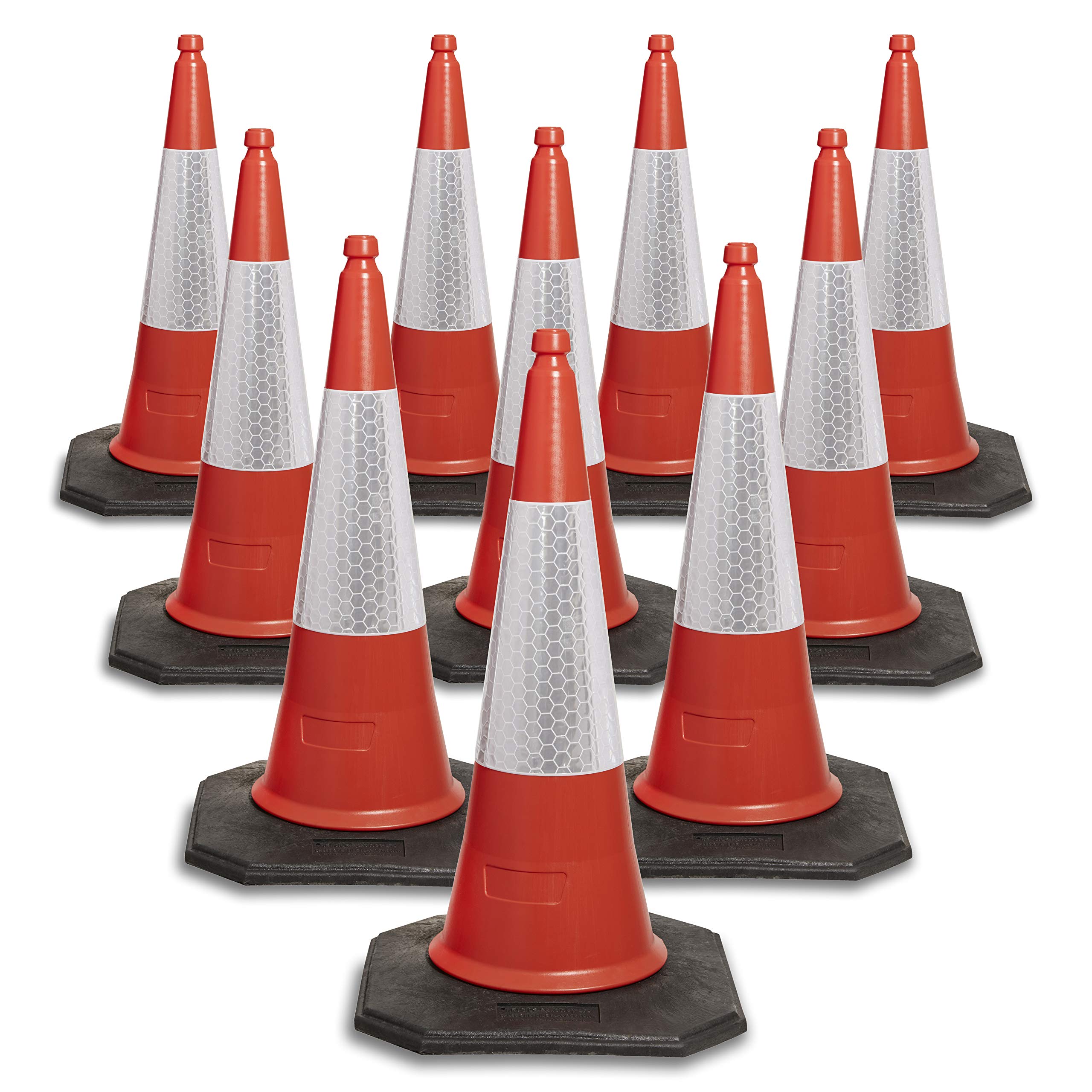 Pack of 10 Red Traffic cones 750mm by innovatus : Amazon.co.uk: DIY & Tools