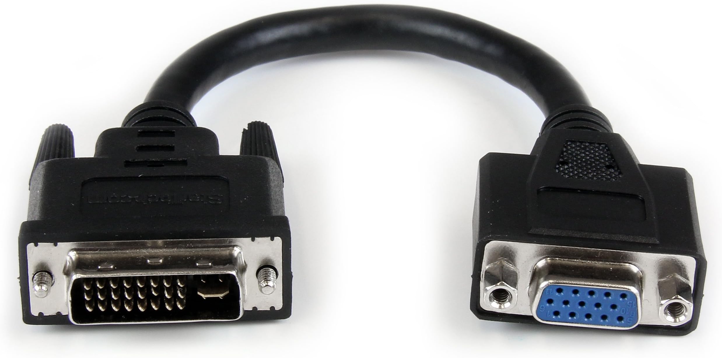 Amazon.com: StarTech.com 8in DVI to VGA Cable Adapter - DVI-I Male to ...