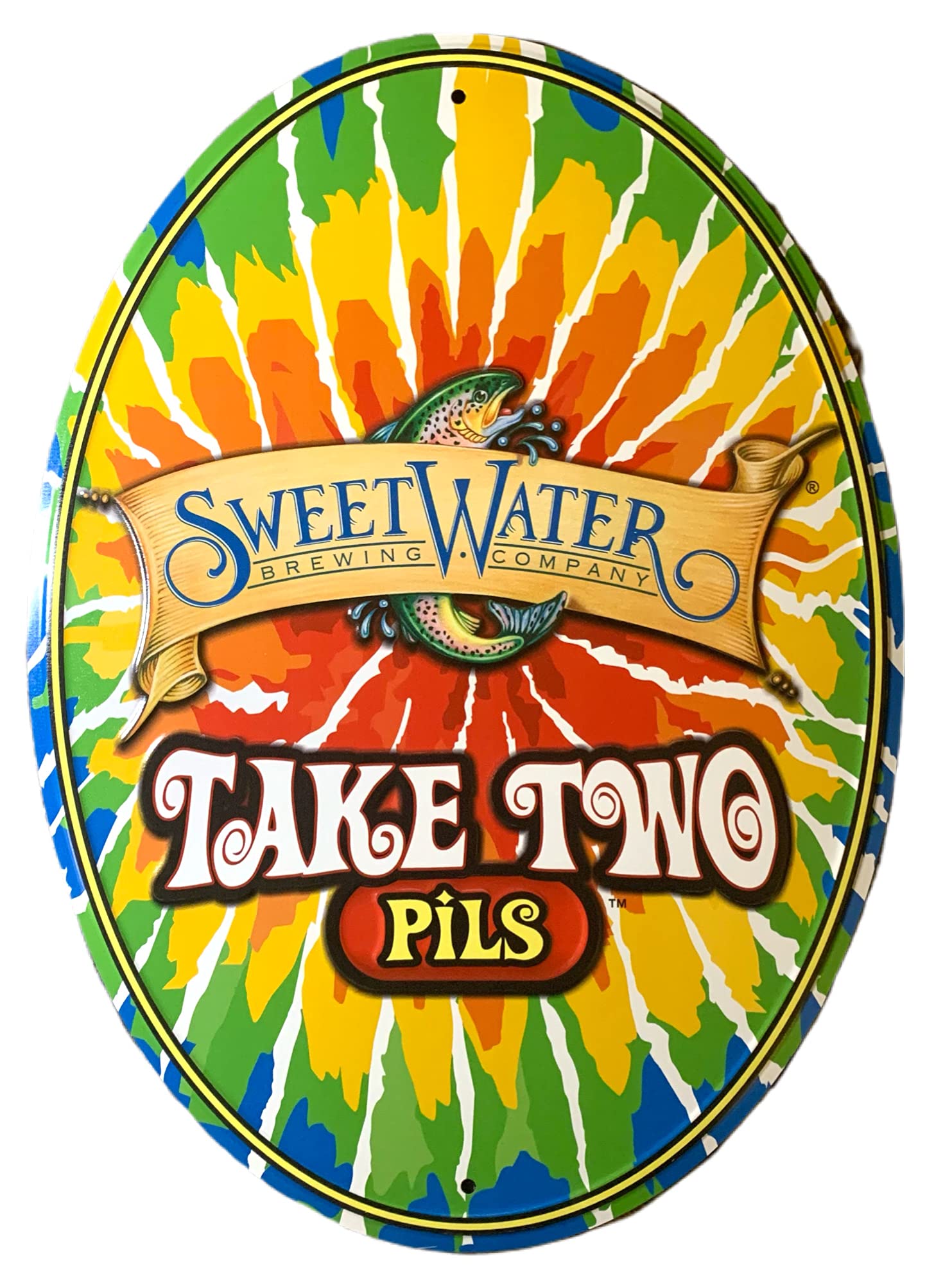 Sweetwater Brewing Sign Sweetwater Blue Beer Label