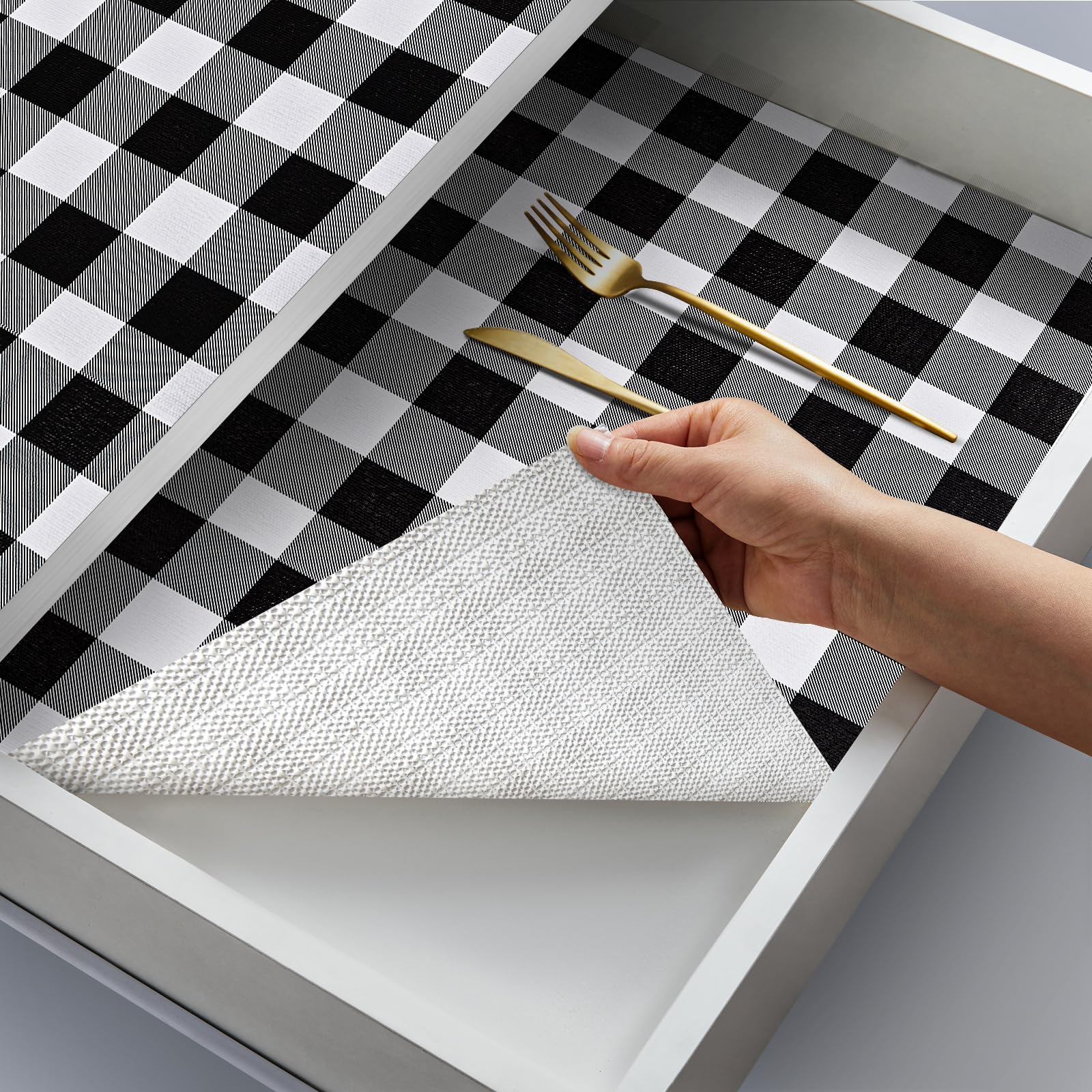 Snapklik.com : COAVAS Shelf Liner Drawer Liner Cabinet Liner Non-Slip ...
