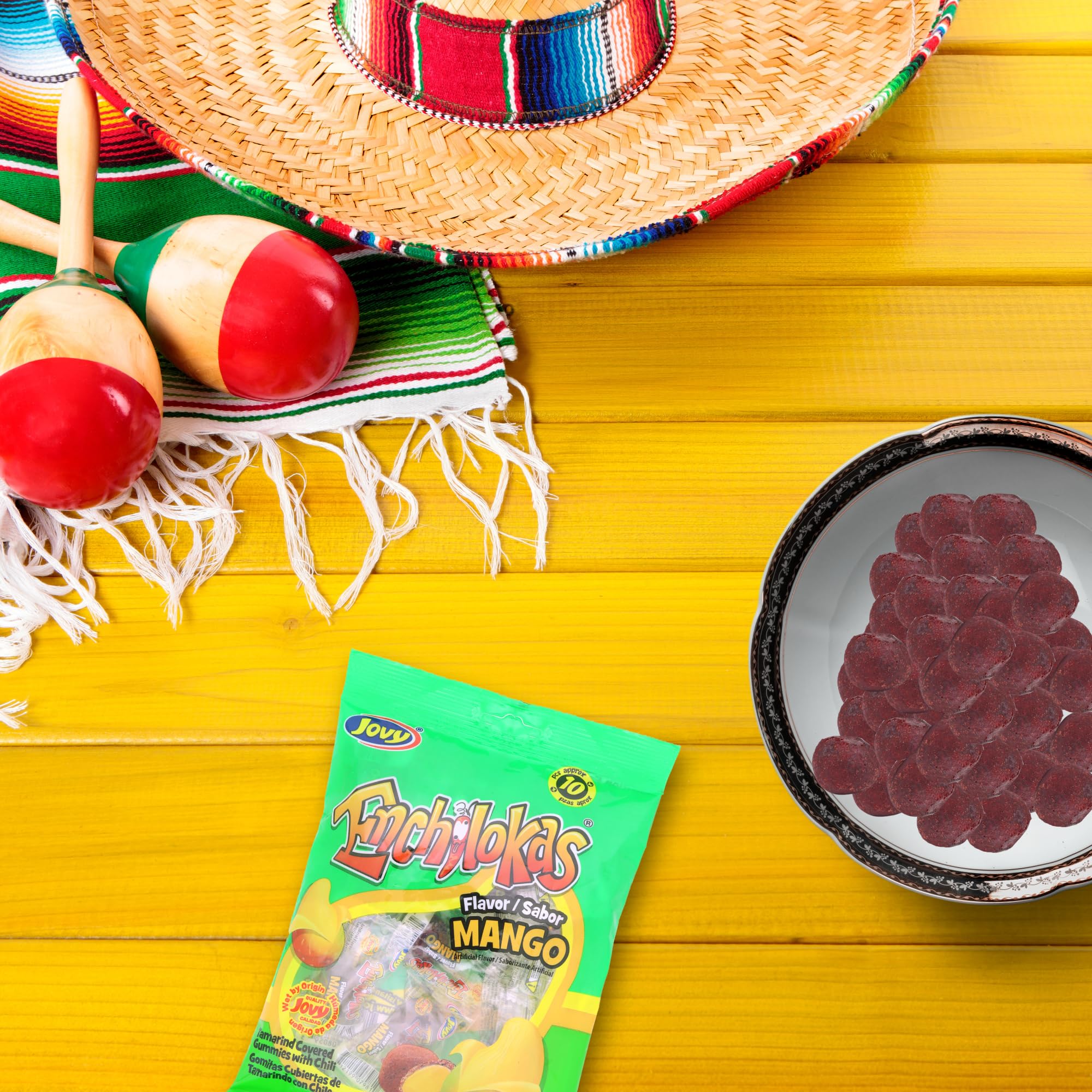 Snapklik.com : Sweetzo Spicy Mexican Gummy Candy, Individually Wrapped ...