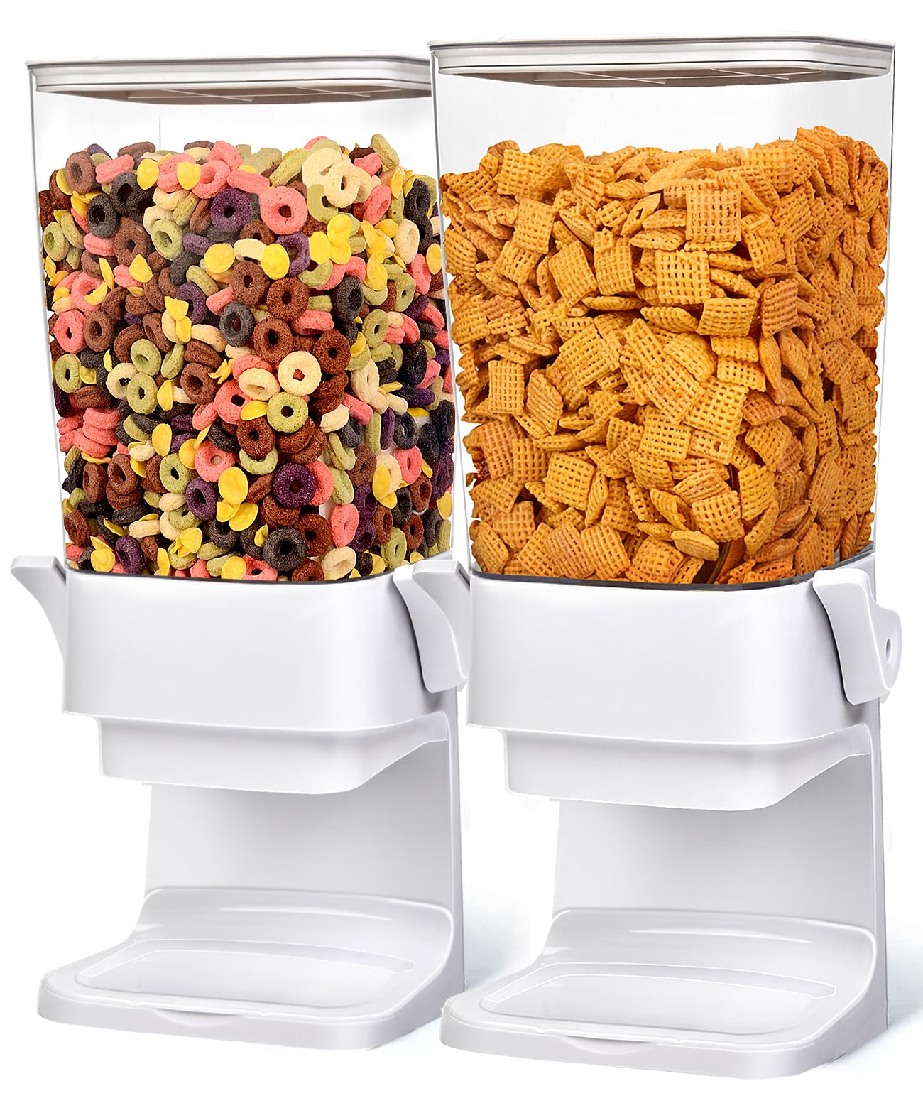 Amazon.com: Cereal Dispenser Countertop 2pcs,5.5L Cereal Containers ...