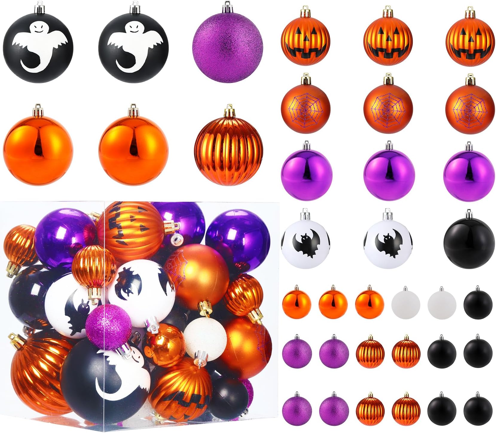 Amazon.com: 36Pcs Halloween Tree Ornaments, Halloween Wooden Hanging ...