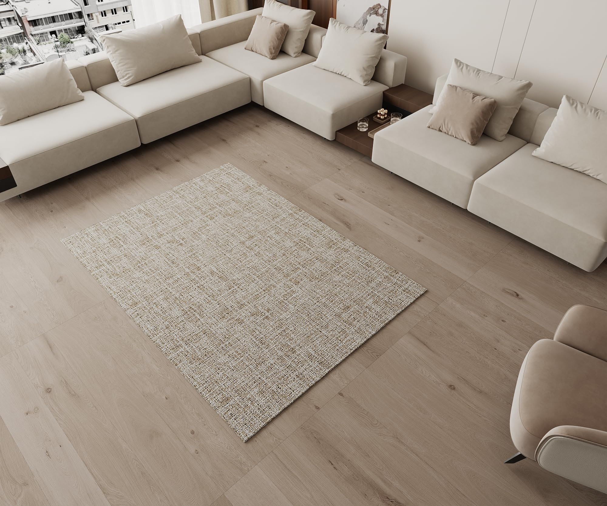 Amazon.com: COTTY HOME Ultra Thin Non-Slip Washable Rug, Modern 5x7 Rug ...