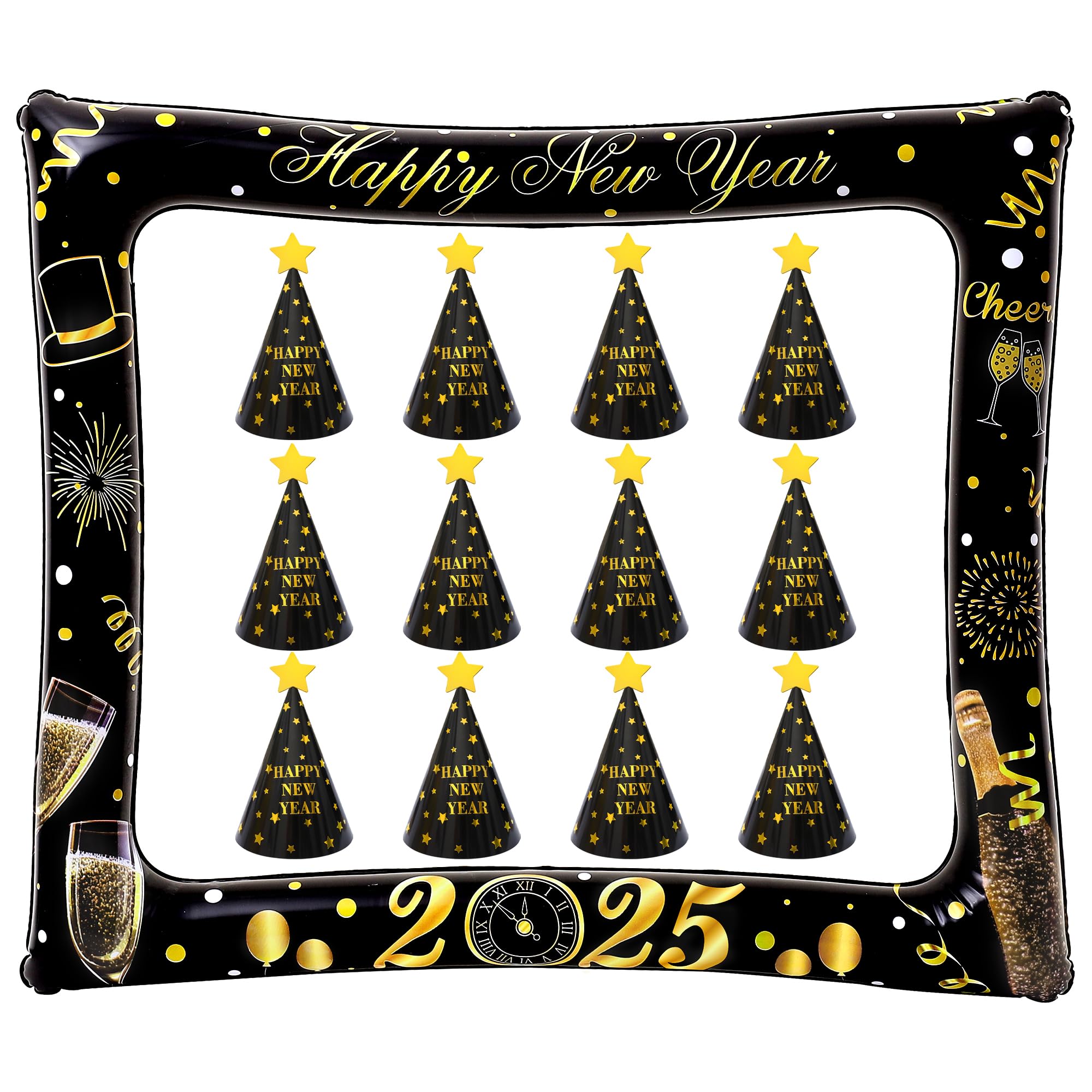 Amazon.com: KatchOn, New Year Photo Booth Frame - 30 Inch, Inflatable ...