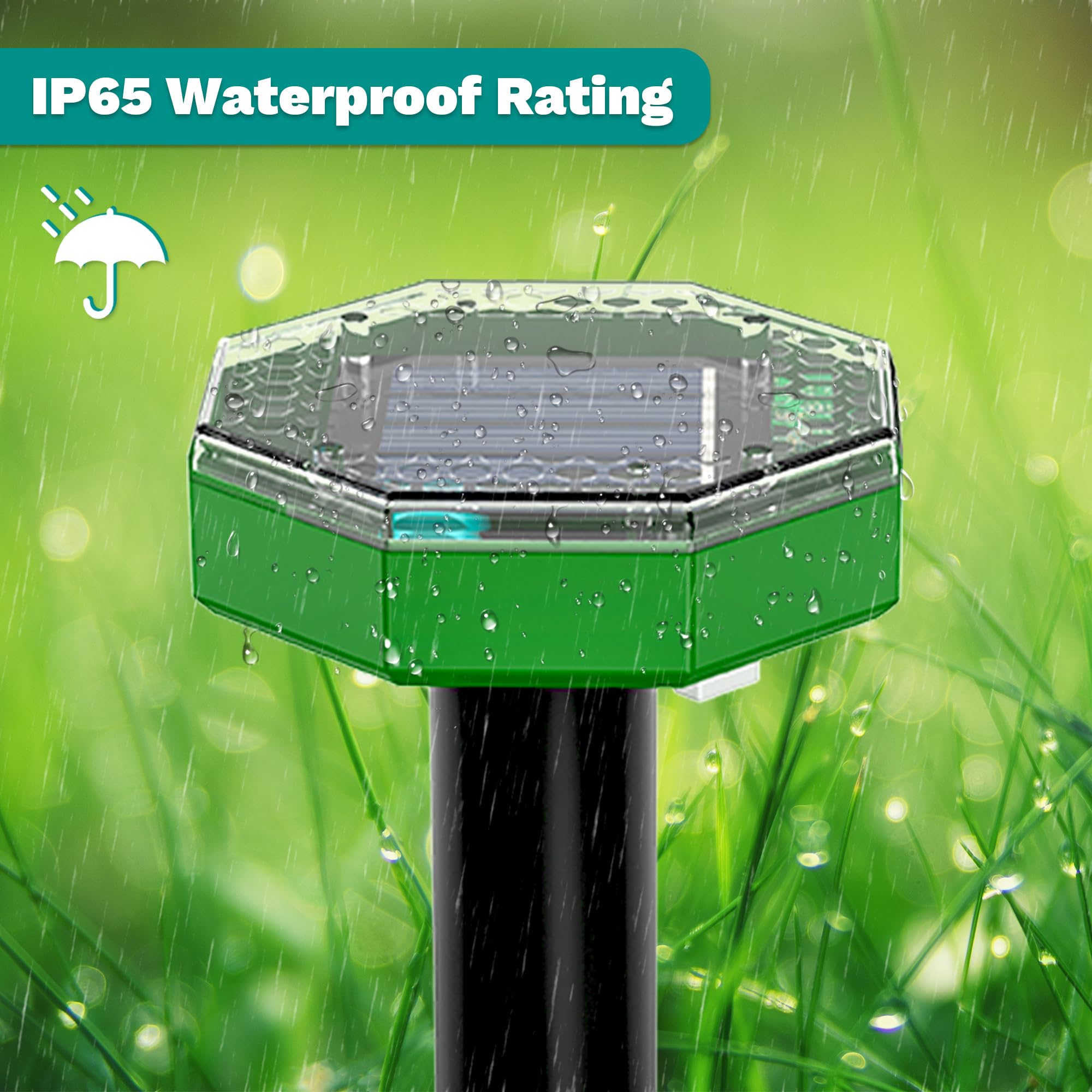 Solar Mole Repellent Ultrasonic 8 Pack, Safe Solution for Mole Control ...