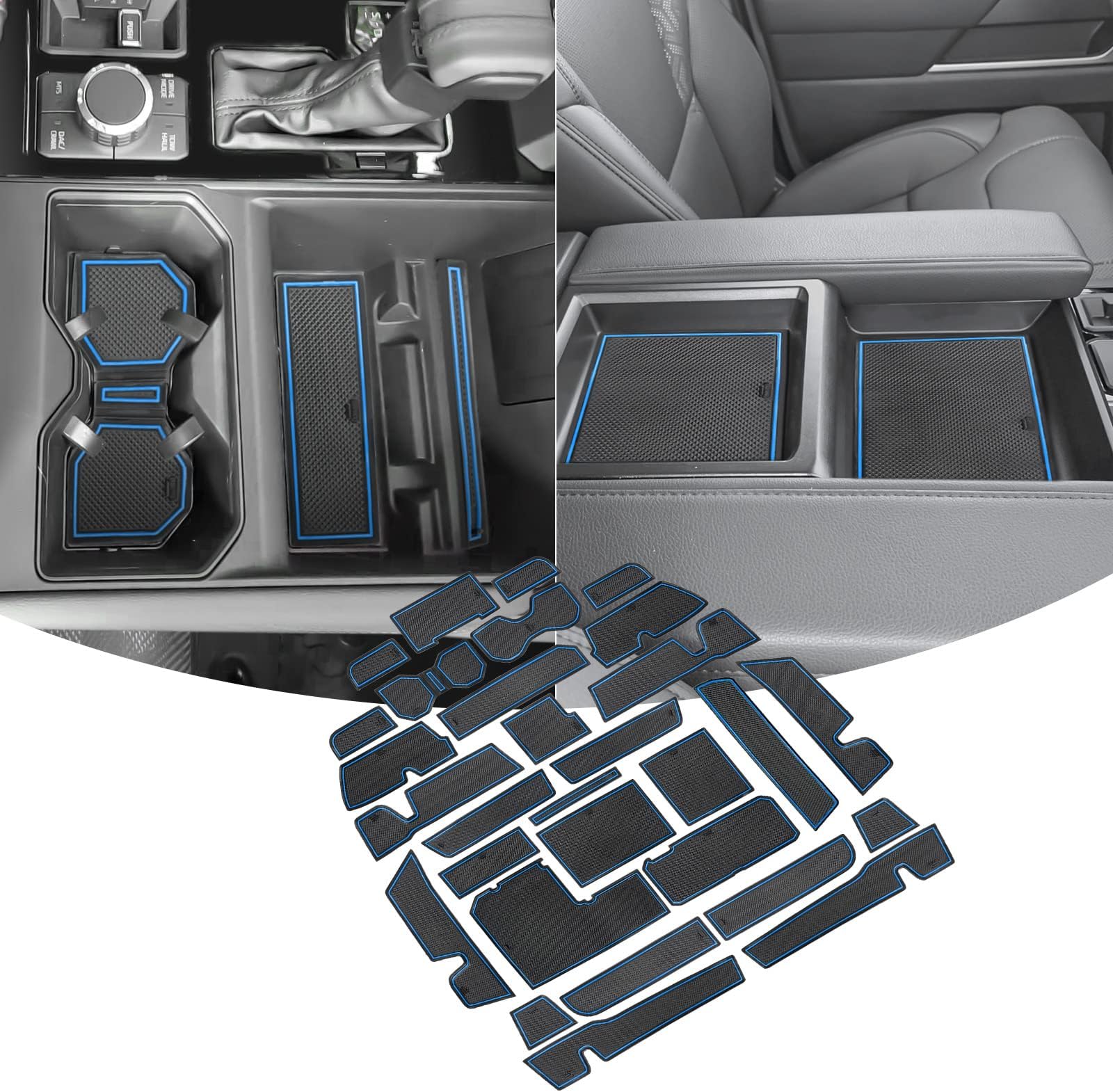 Amazon.com: POSAID Center Console Mats for 2023 2022 Toyota Tundra Cup ...