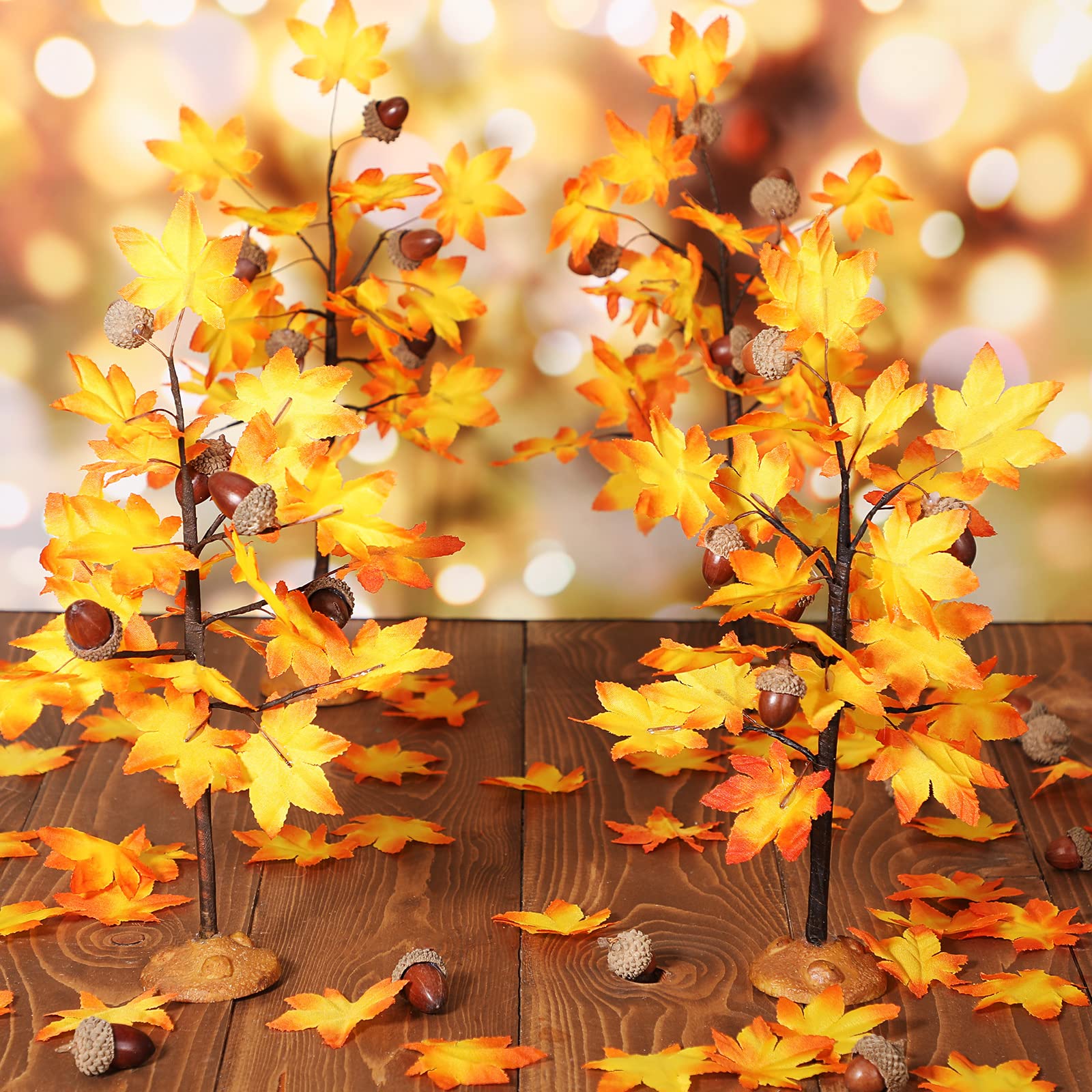 Autumn Village Trees Leaves