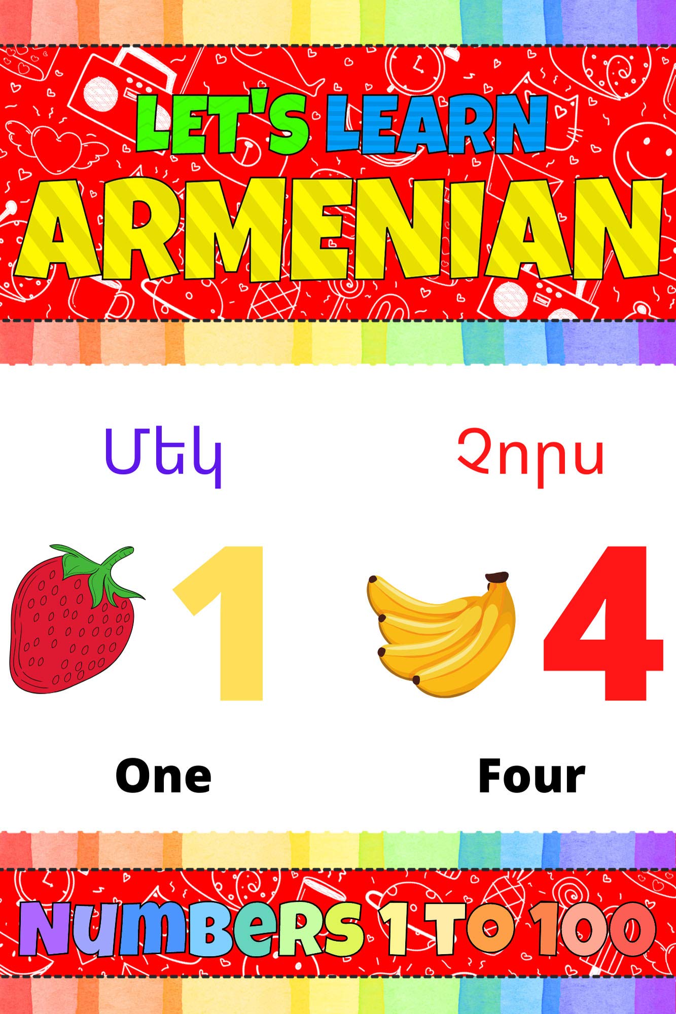 Buy Let's Learn Armenian: Numbers 1 to 100: Armenian Picture Words Book ...