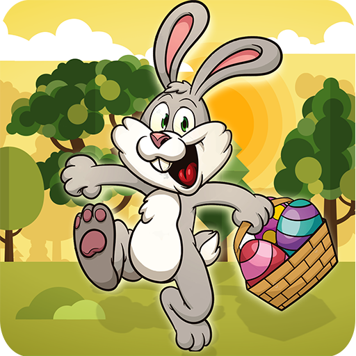 Easter Bunny Running
