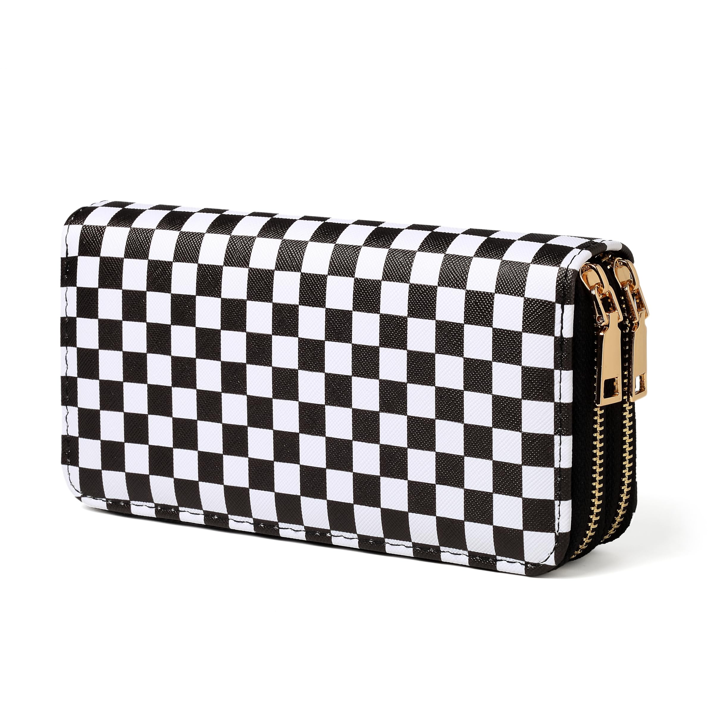 Amazon.com: Nabegum Checkered Wallets for Women Cute Large Capacity ...