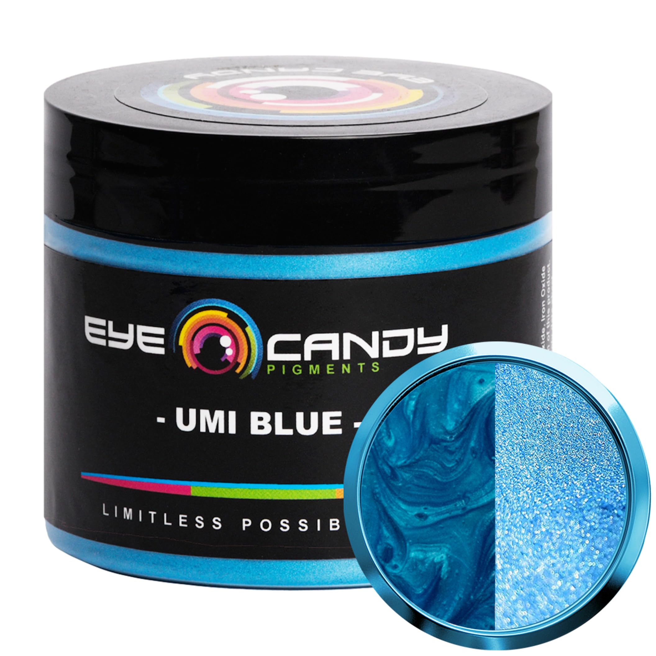 Snapklik.com : Eye Candy Pigments Premium Blue Mica Powder - Umi Blue