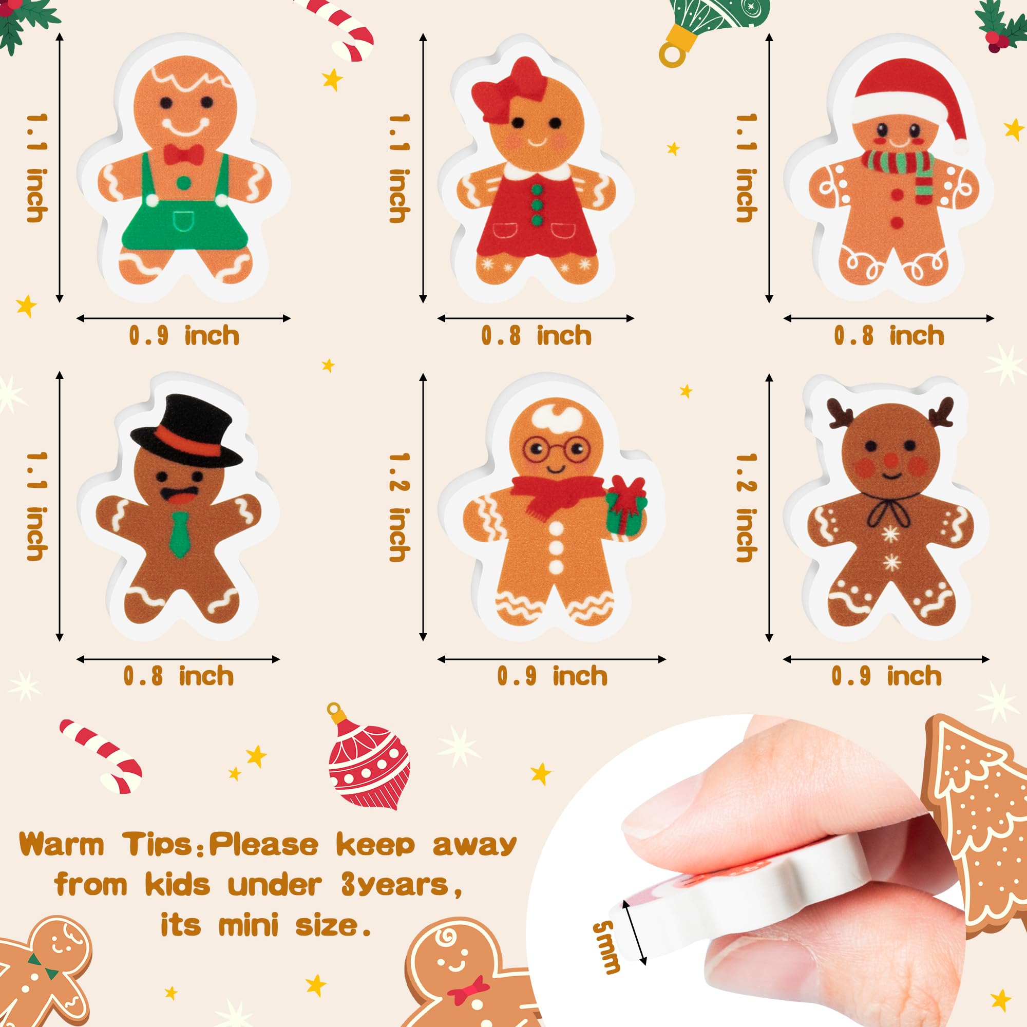 Holiday Pencils FOIMAS 300pcs Mini Animal Erasers,Assorted Pencil ...