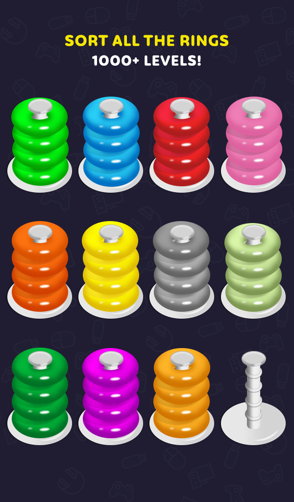 Color Hoop Stack Puzzle - Color Sorting Games - App on Amazon Appstore
