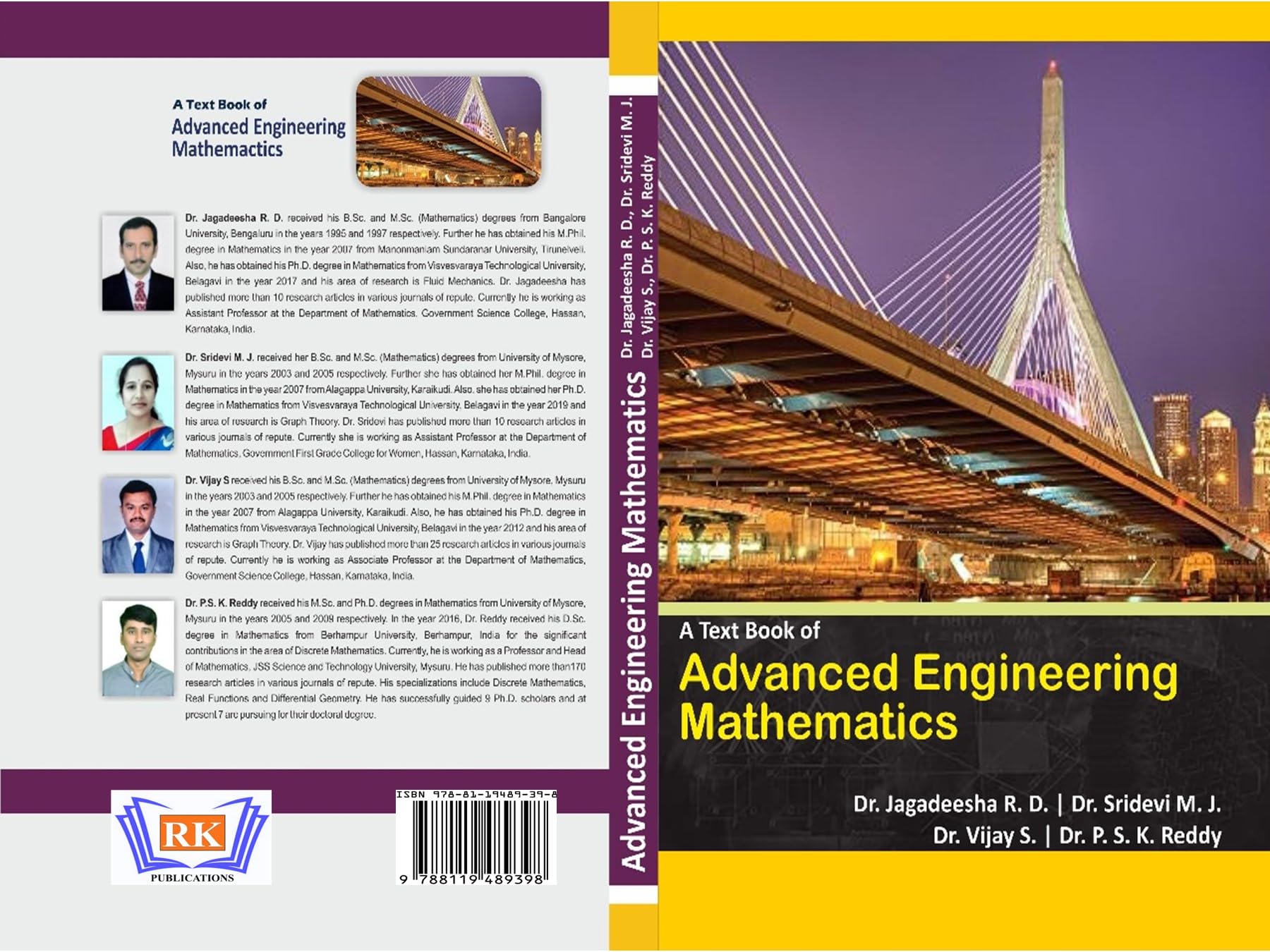 Advanced Engineering Mathematics : Dr. Jagadeesha R.D, Dr. Sridevi M.J ...