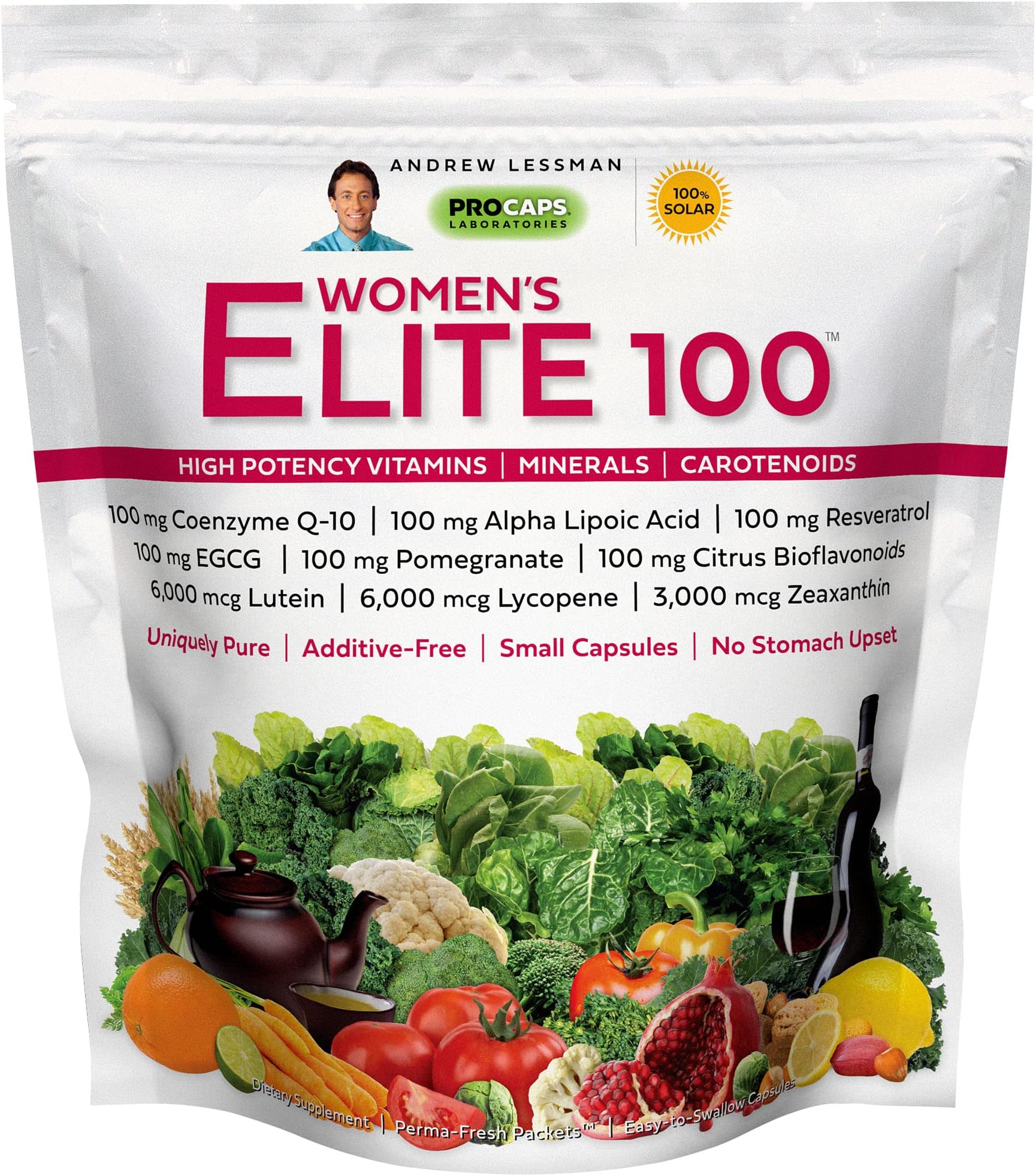 Amazon.com: ANDREW LESSMAN Multivitamin - Women's Elite-100 60 Packets ...