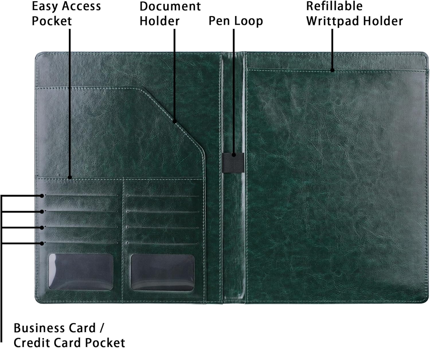 Antner Padfolio Portfolio Organizer Binder, PU Australia | Ubuy