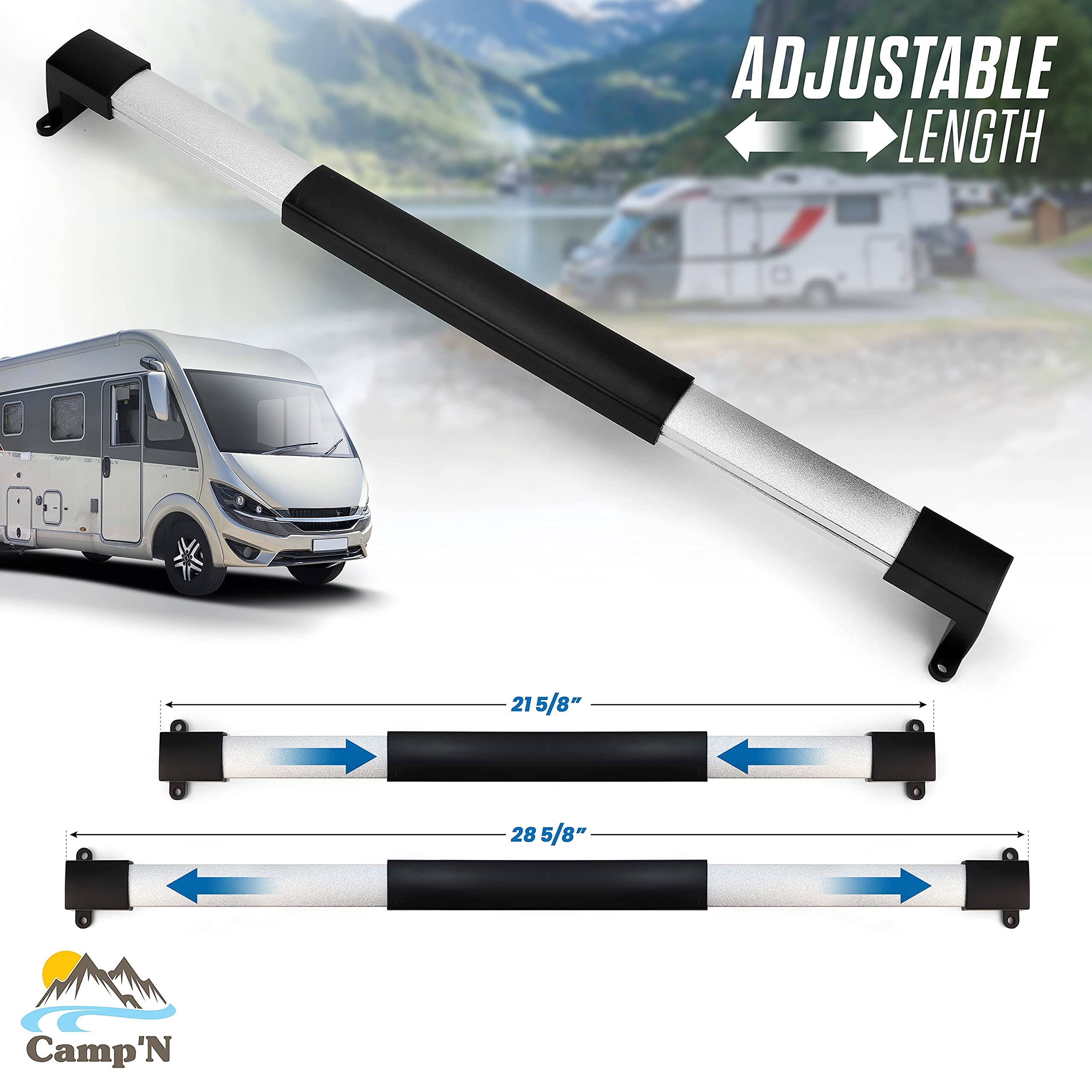 Snapklik.com : CampN Universal RV Screen Door Cross Bar, Handle ...