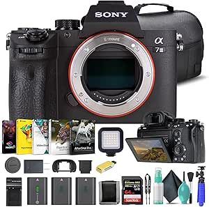 Amazon.com : Sony Alpha a7 III Mirrorless Digital Camera Body Only ILCE7M3/B, 64GB Memory Card ...