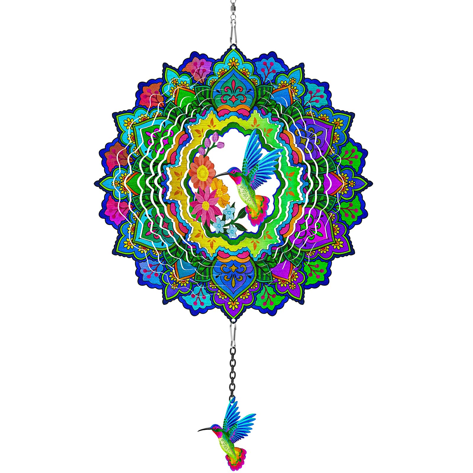 Amazon.com: MeyRolizn Hummingbird Wind Spinners, Hanging Wind Catcher ...