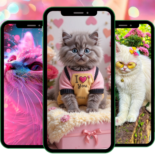 Preppy Cats Aesthetic Wallpapers – Cute Kitty Backgrounds - App on the ...