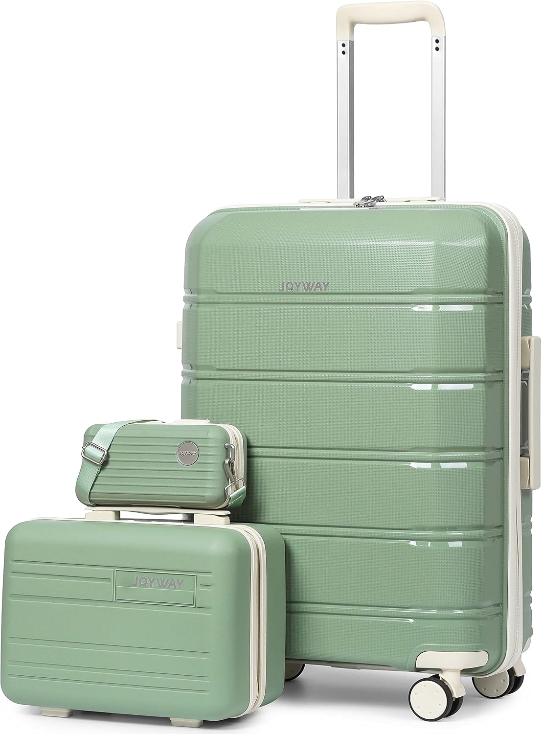 Amazon.com | Joyway 20" Carry-On Suitcases & 14" Cosmetic Bag & 7 ...