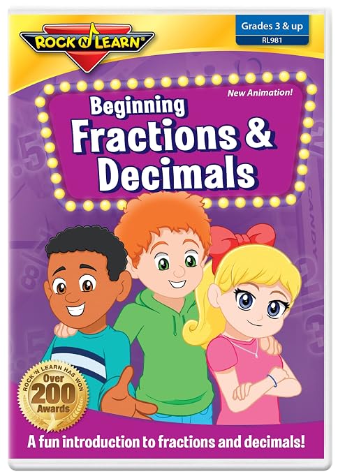 Amazon.com: Beginning Fractions & Decimals DVD by Rock 'N Learn ...