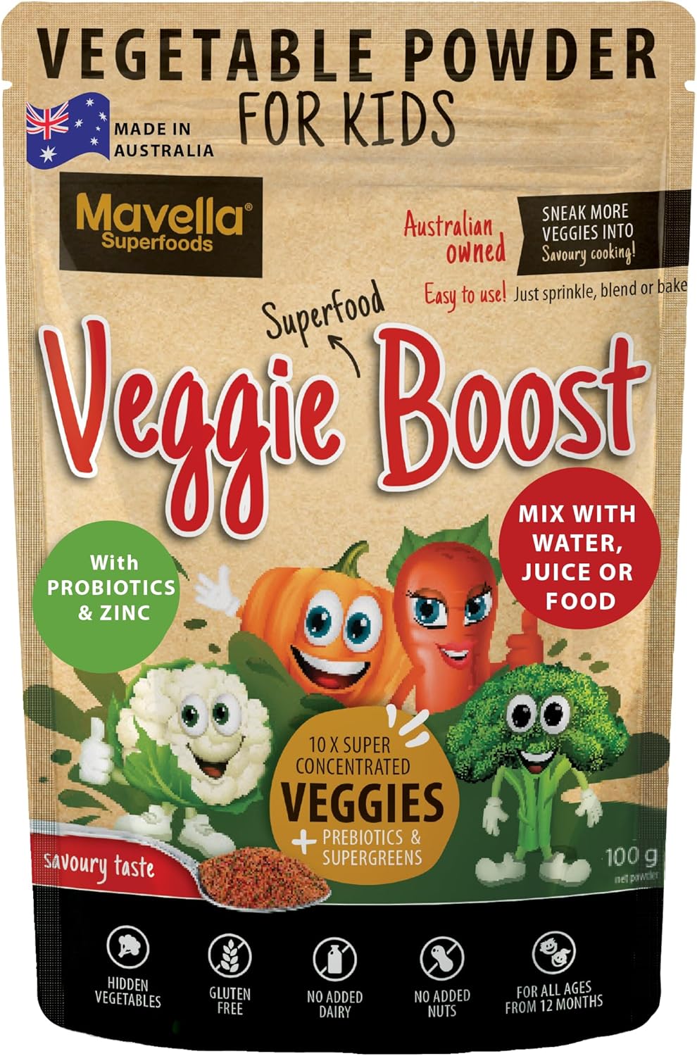 Amazon.com: Mavella Vegetable Powder for Kids Veggie Boost Probiotics ...