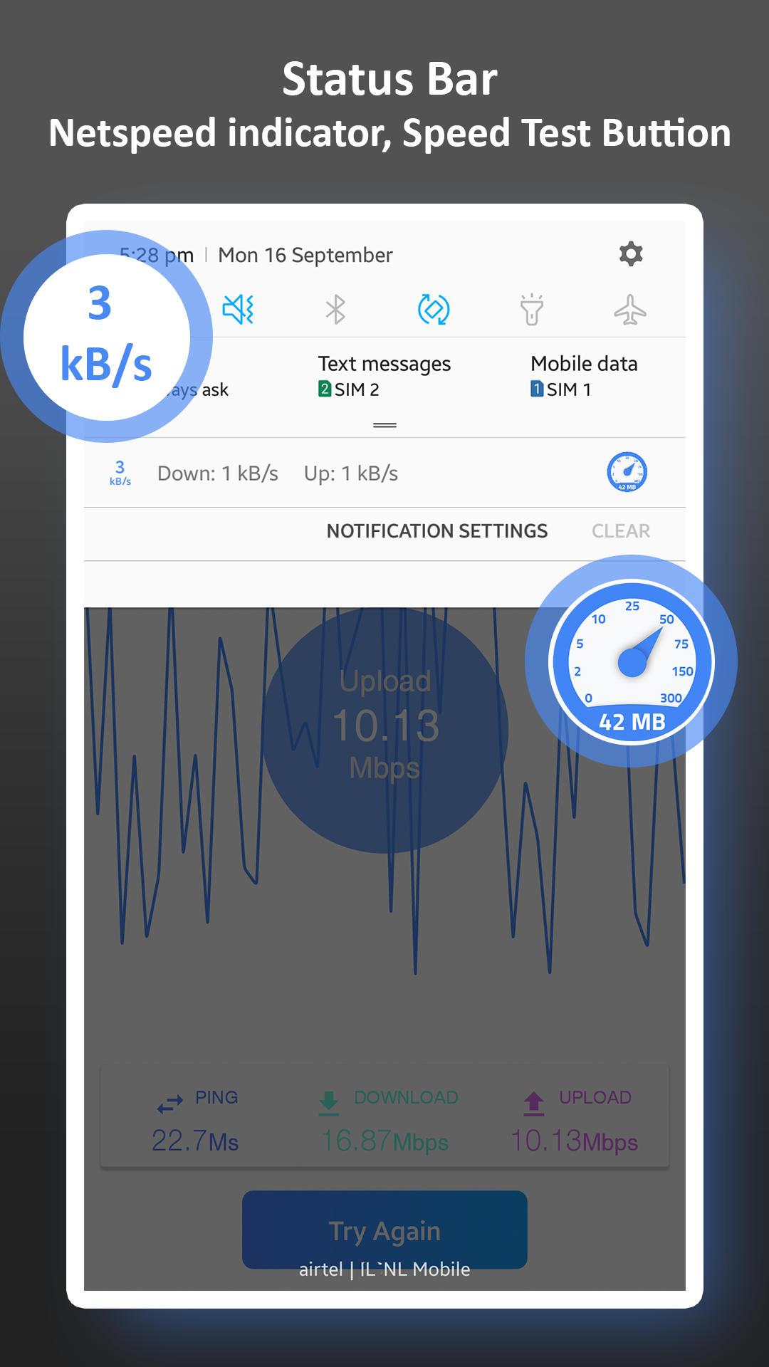 Aplicación NetSpeed Indicator & Speed Test en Amazon Appstore