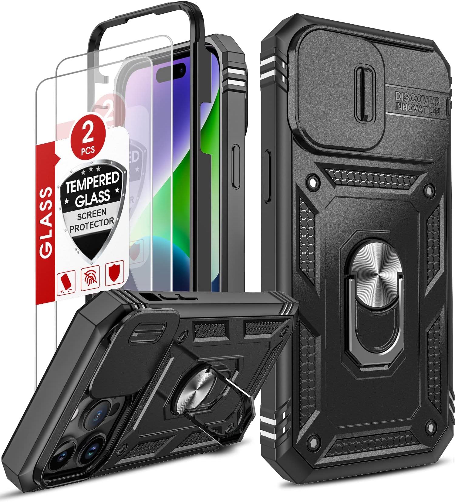 LeYi Funda para iPhone 11 (6.1") 2019, Silicona Carcasa con 2pcs ...