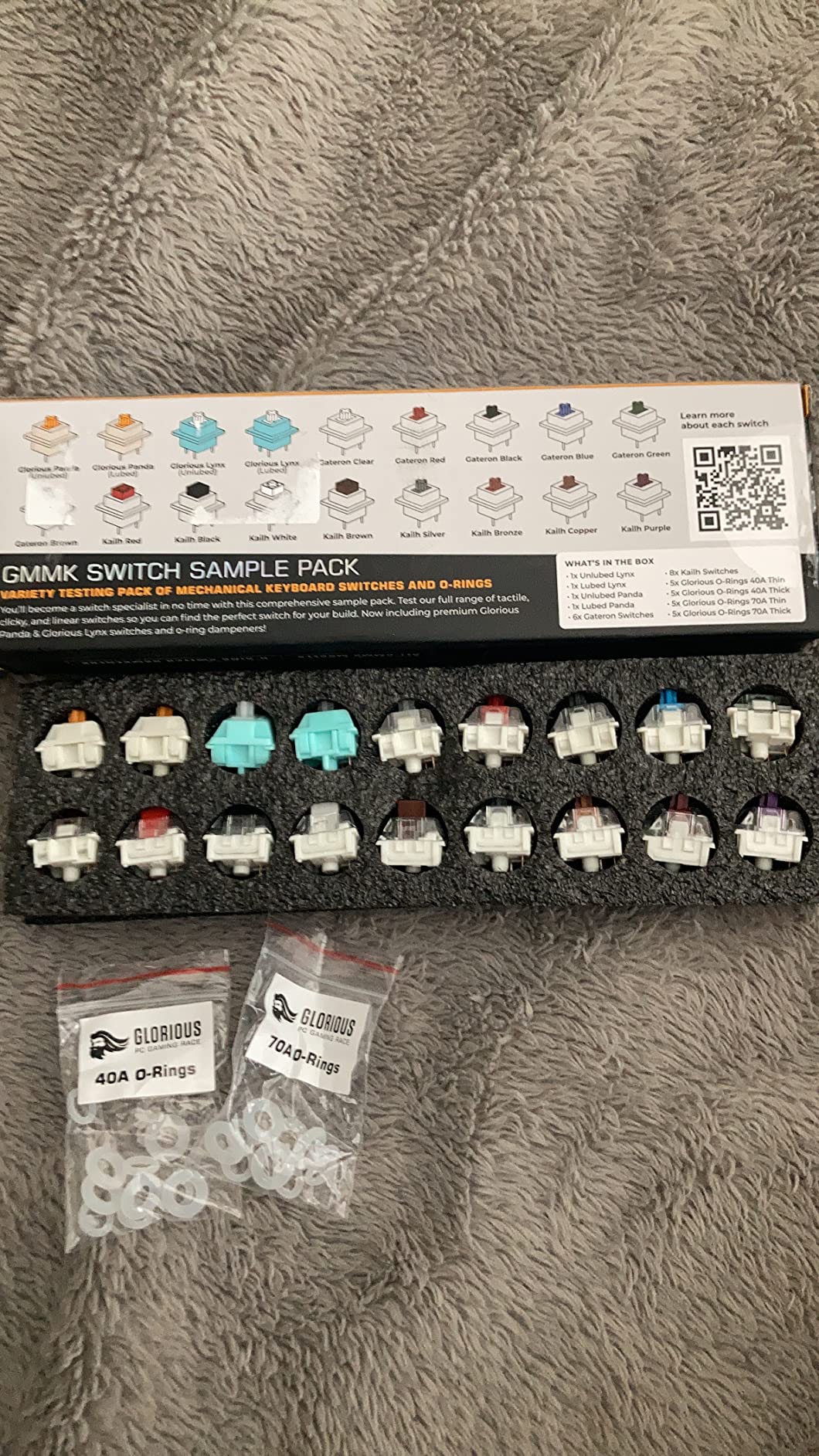 $5/mo - Finance Glorious Keyboard Switch Sample Pack - Gateron | Kailh | Panda | Lynx Mechanical ...