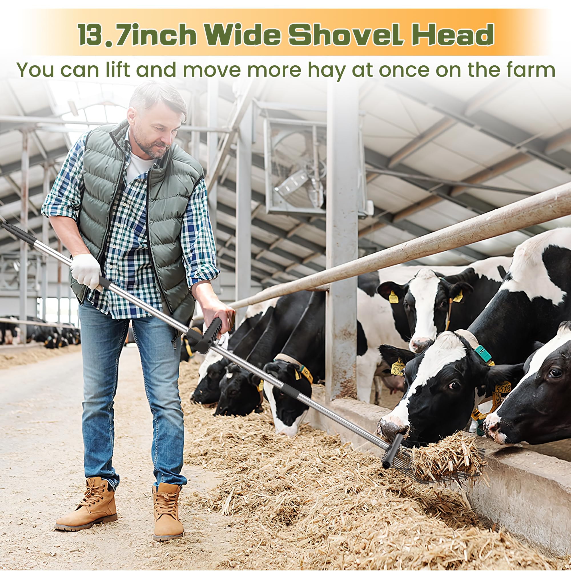 Snapklik.com : Manure Fork - Metal Horse Manure Rake