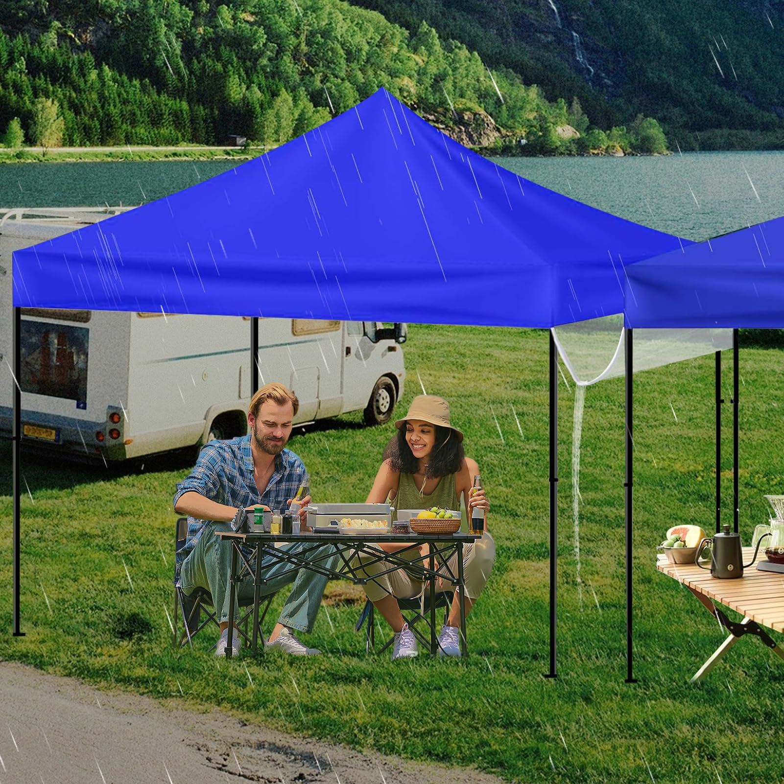 Snapklik.com : Niuyhe Canopy Rain Gutters, Vinyl PVC Tent Rain Gutter ...