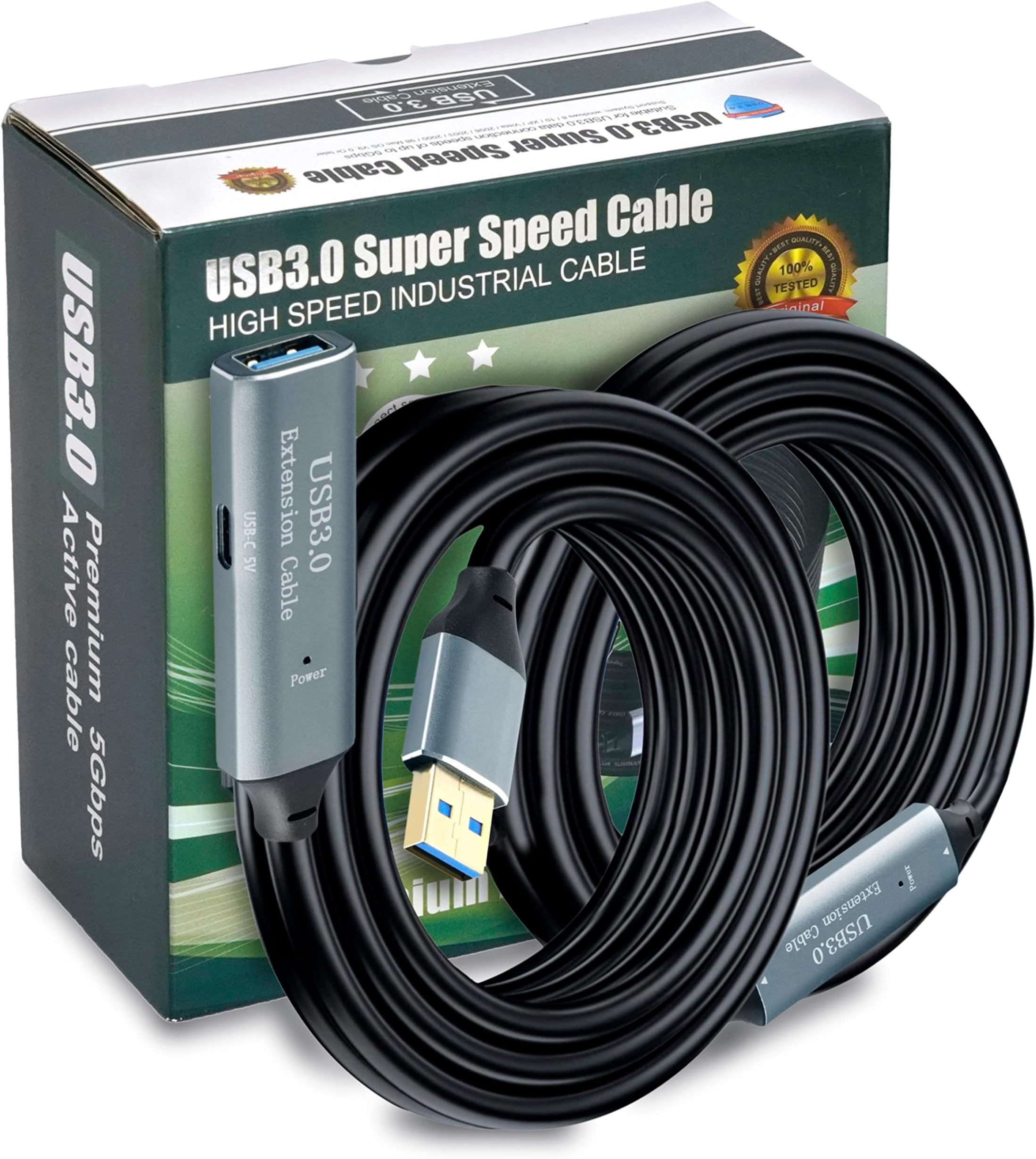 Storite 15 Meter Active USB 3.0 Extension Cable USB 3.0 Male to Female ...