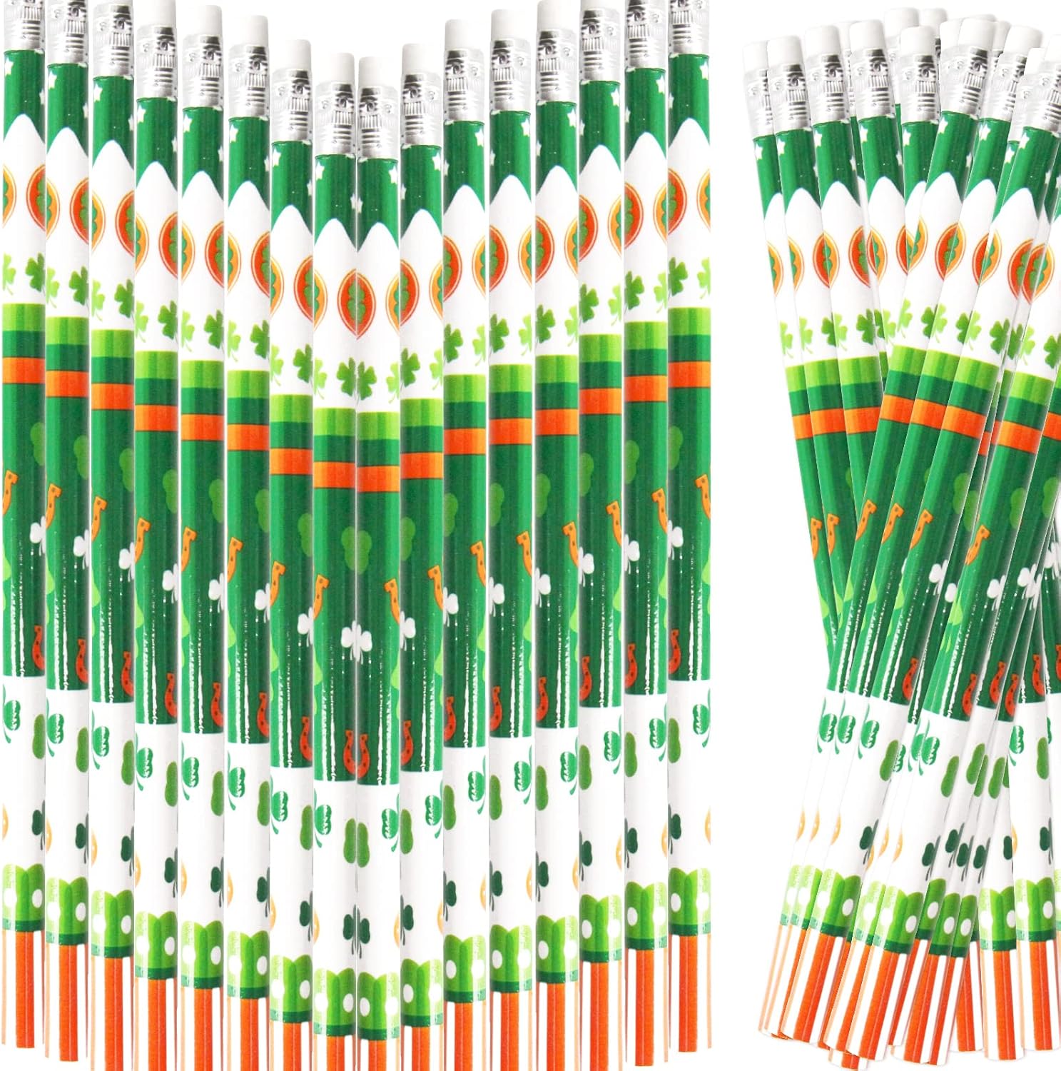 Amazon.com : St. Patrick's Day Pencils 50PCS Wooden Shamrock Pencil ...