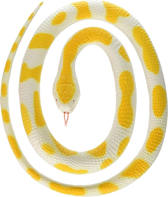 Amazon.com: WILD REPUBLIC Albino Python, Rubber Snake Toy, Educational ...