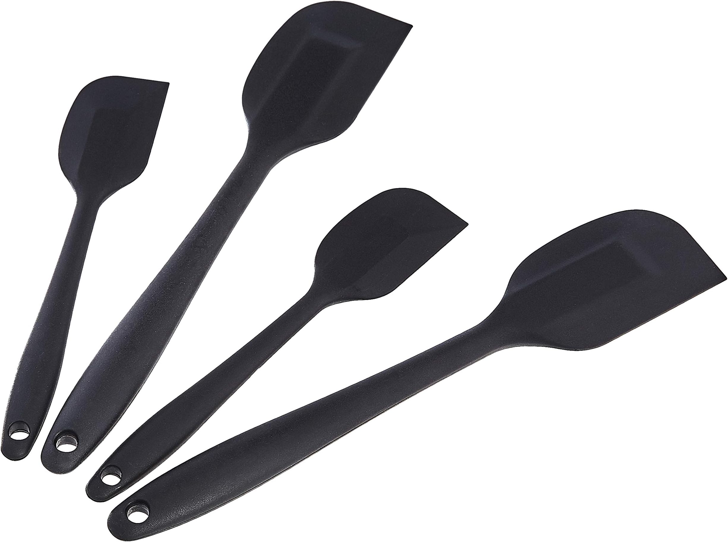 Amazon Basics Non-Stick Heat Resistant Rectangular Silicone Spatula Set ...
