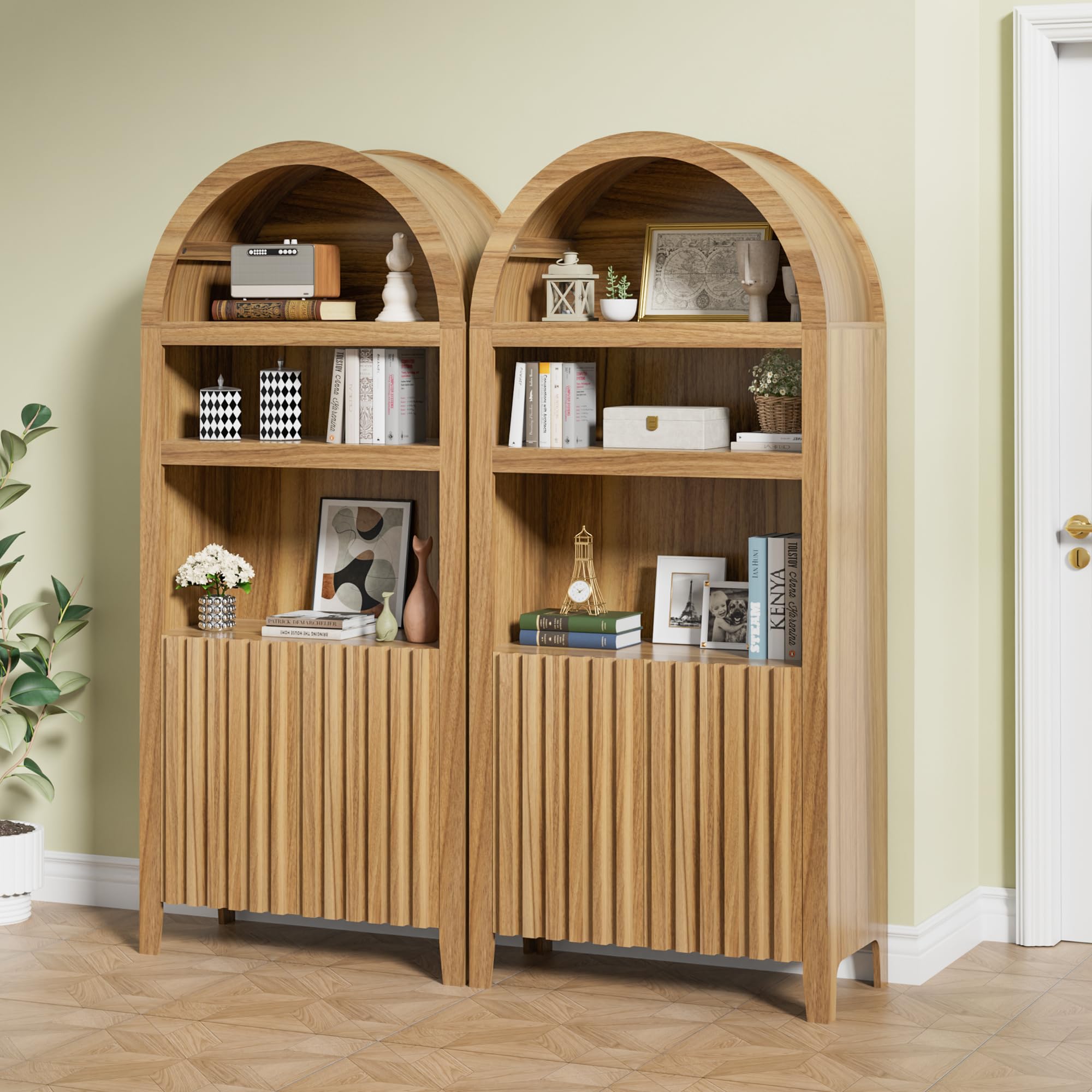 Amazon.com: UEV 71" Tall Arched Cabinet,Arched Storage Cabinet with ...