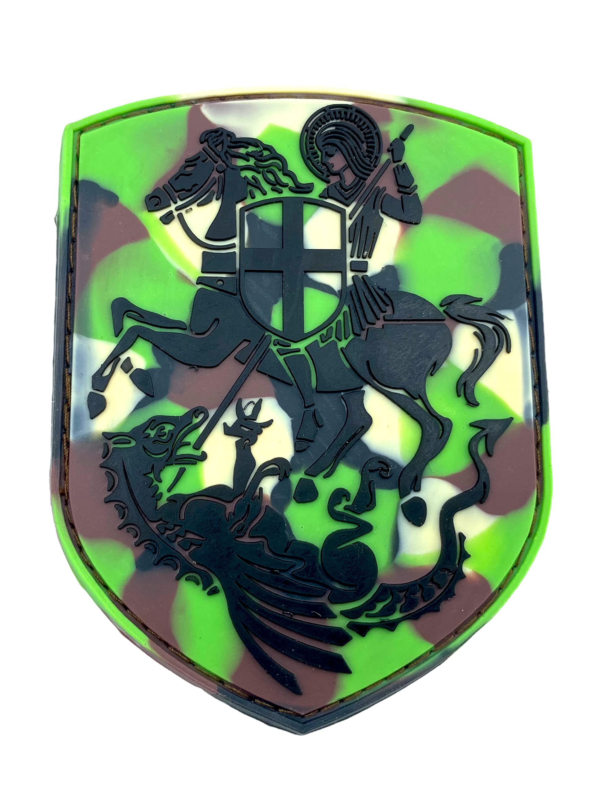 Chevaliers Templiers St George & Croisé Dragon Airsoft PVC Moral Cosplay équipe Patch (Multicam ...