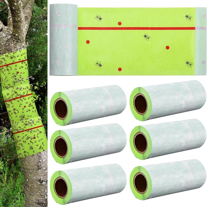 Amazon.com : Qualirey 6 Rolls Spotted Lantern Fly Traps 30 Feet Each ...